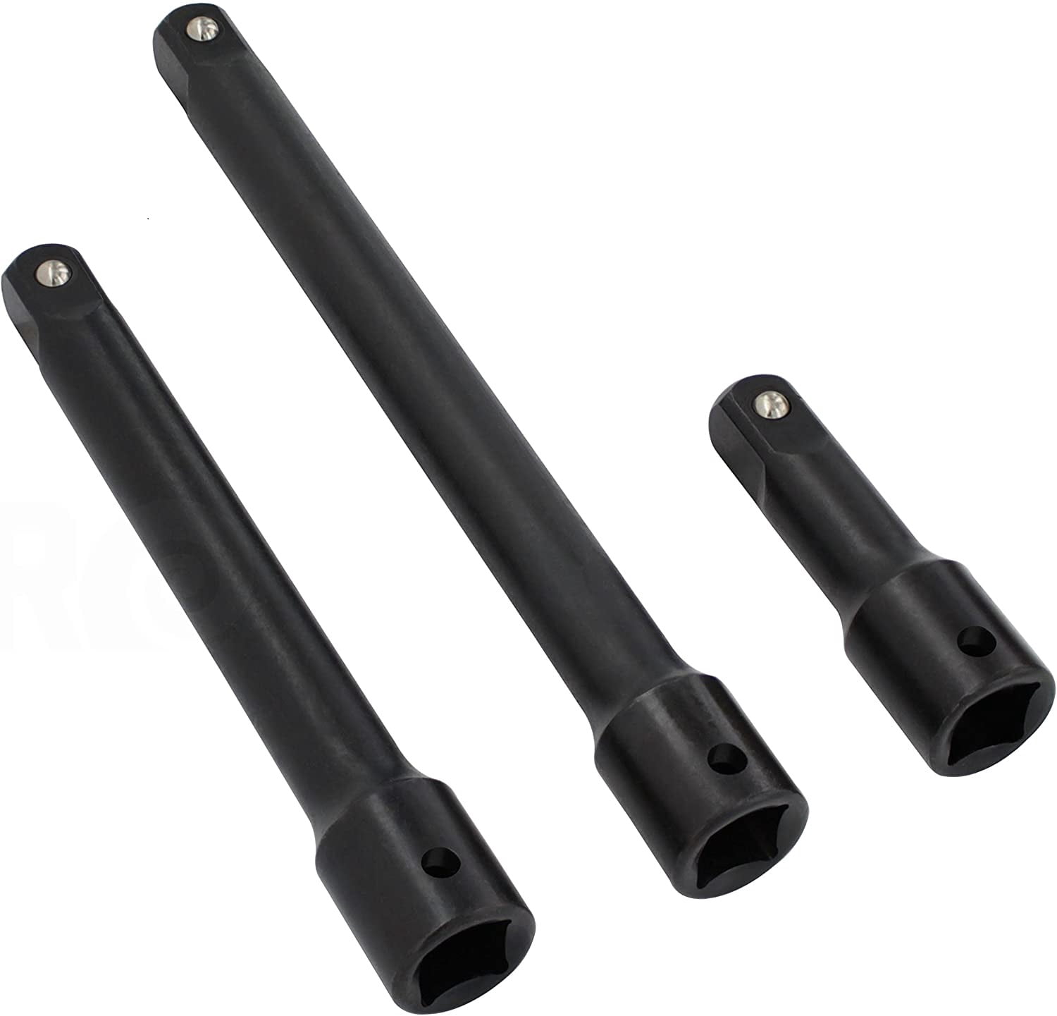 Drixet 1/2” Impact Socket Extension Bar Set | Sizes: 3” 6” & 8"| 3Pc ...