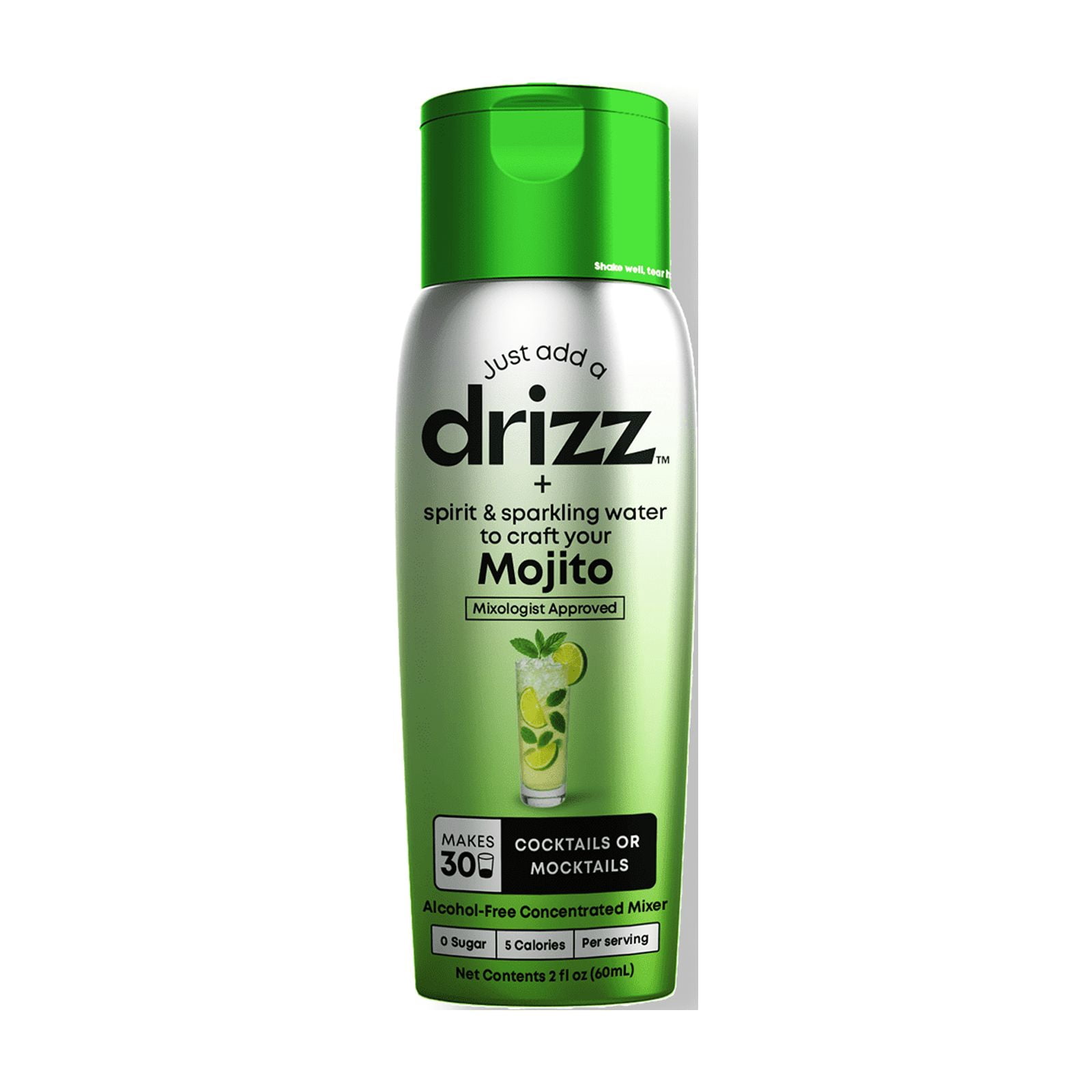 Drizz, Mojito Mixer Drops, 60ml, 30 Servings: Enjoy mint-lime mojitos ...