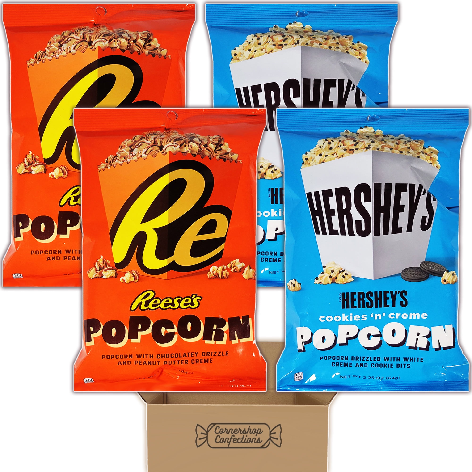Drizzled Popcorn Bulk Pack - 2 Flavors - Reese's and Hershey's Cookies ...