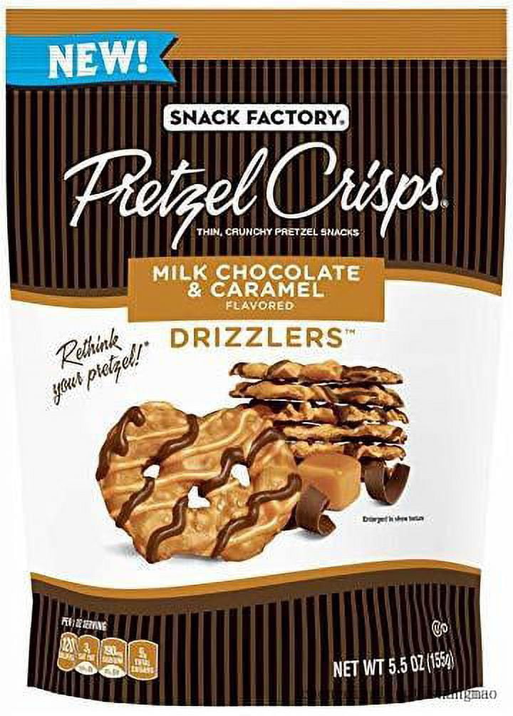 Drizzlers Milk Chocolate Caramel Pretzel Snacks, 5.5 Ounce -- 12 Per ...