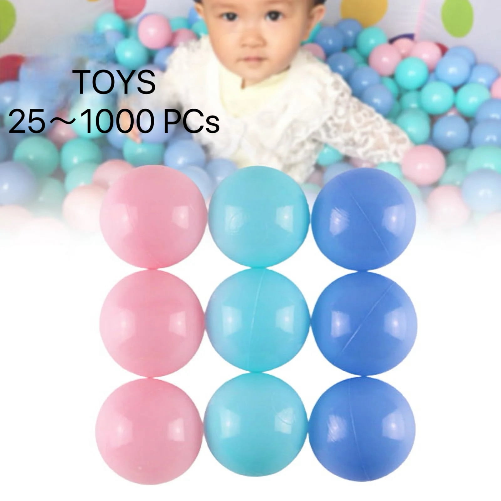 DrmPth Ball Pit Balls, Soft Plastic Balls for Kids Play Pin Balls ...