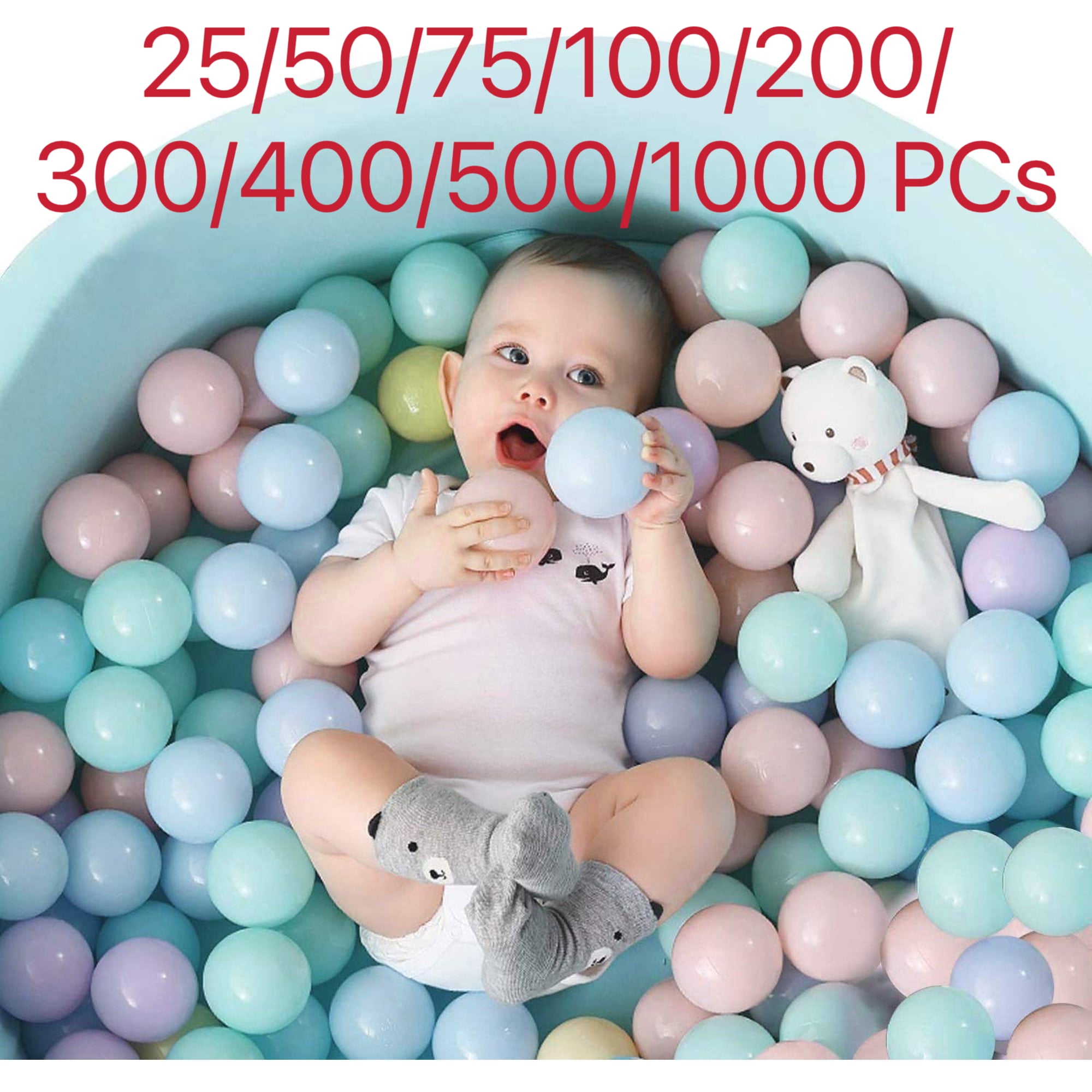 DrmPth Ball Pit Balls for Toddles, Kids Plastic Balls for BallPit, Pool ...