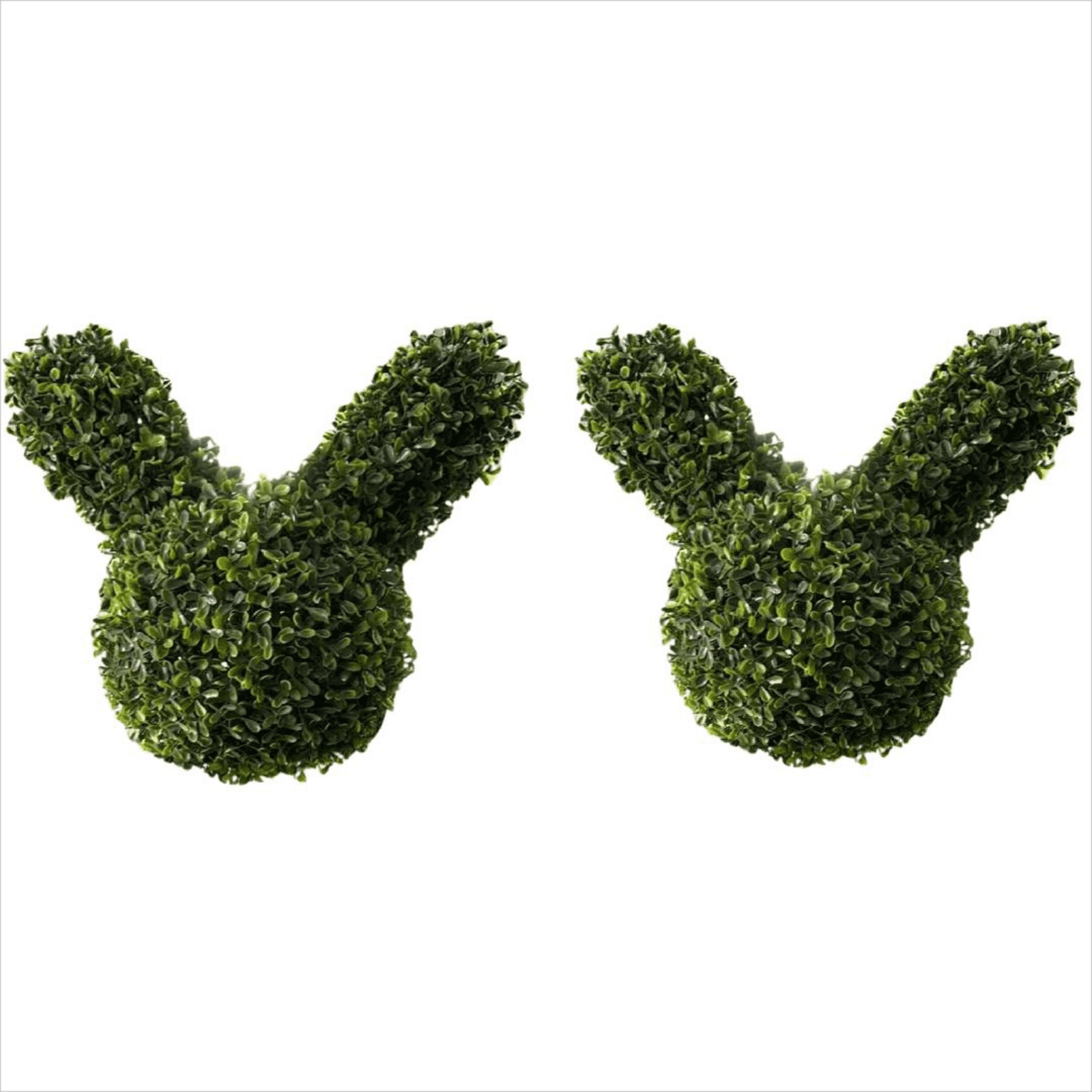 DrmPth Bunny Topiary Boxwood - 13.78" Rabbit Shaped Topiary Trees ...