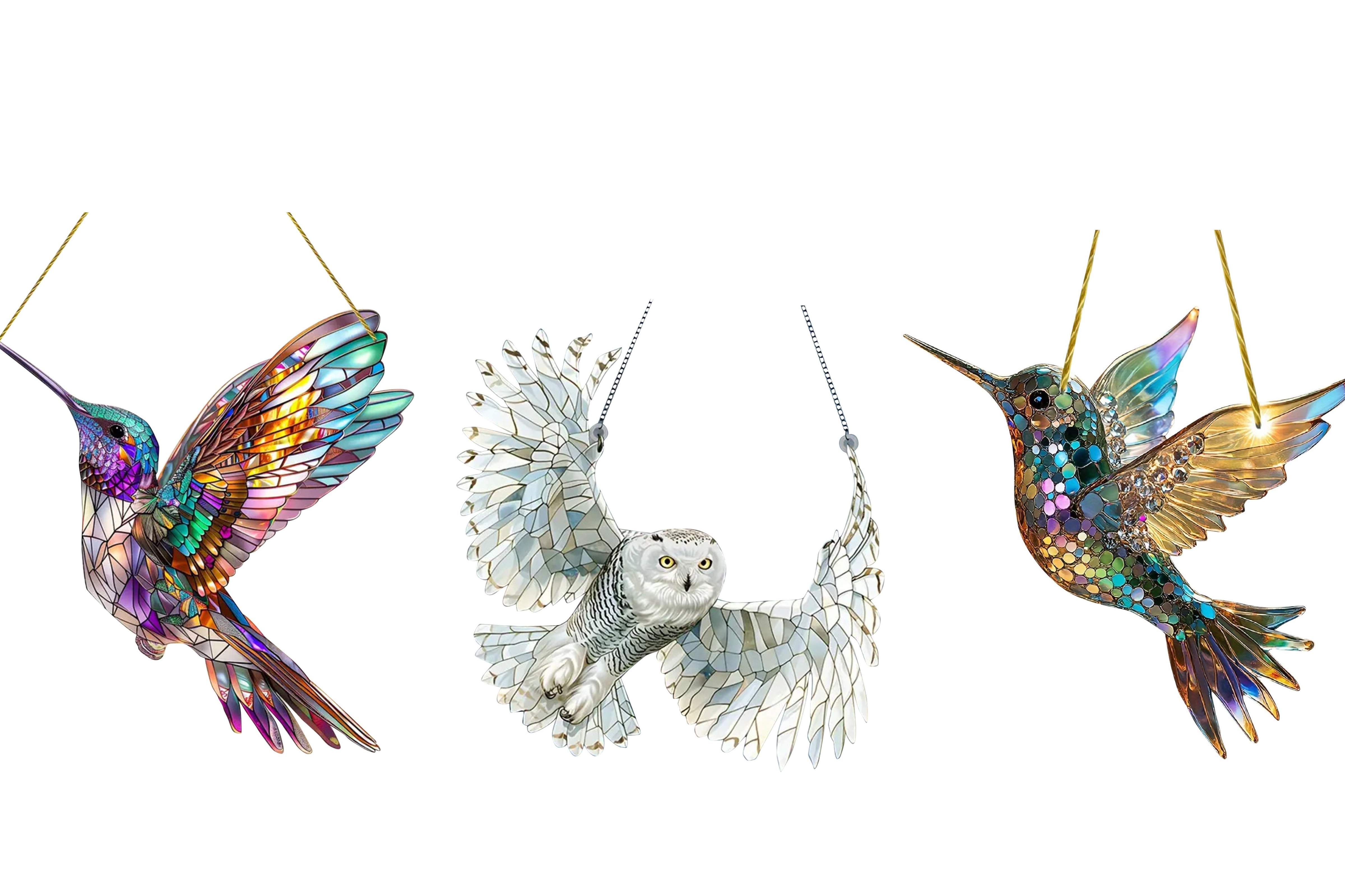 DrmPth Outfany Spirit Birds, Ribili Spirit Bird Light Catchers,Sherum ...