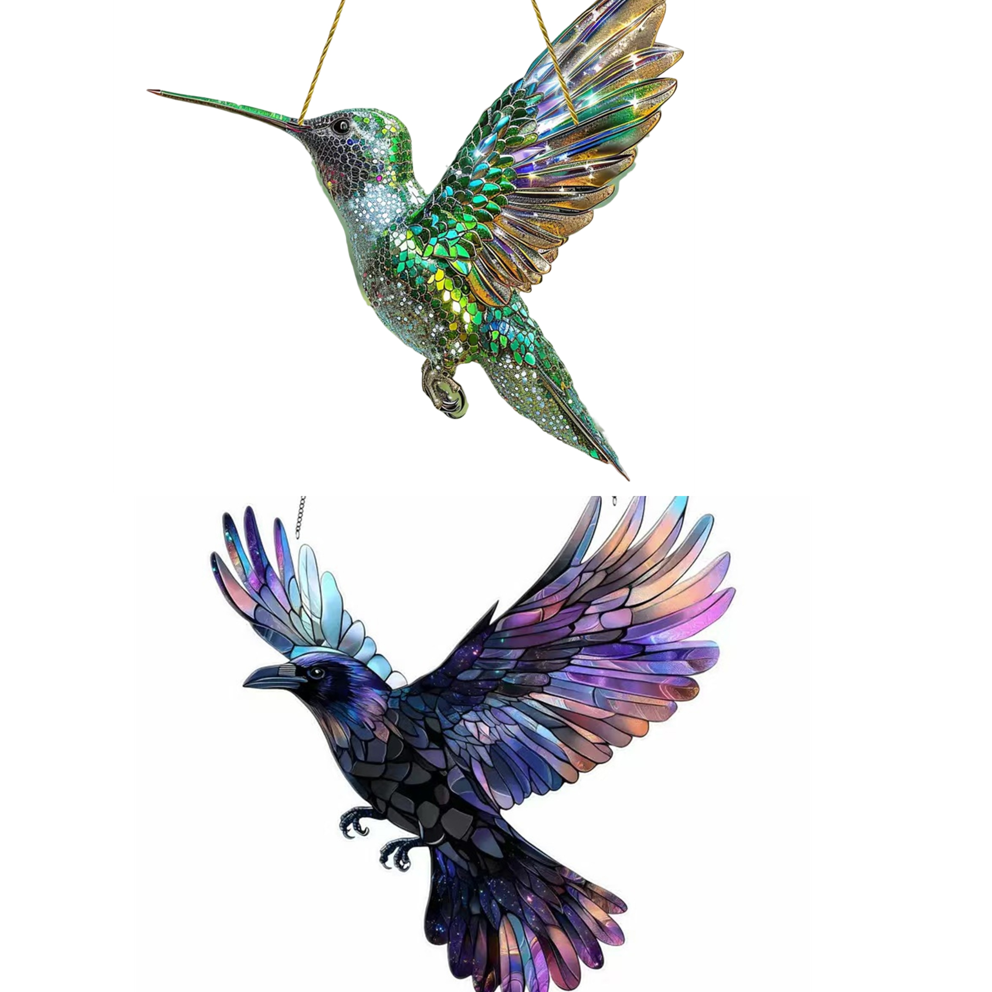 DrmPth Outfany Spirit Birds, Ribili Spirit Bird Light Catchers,Sherum ...