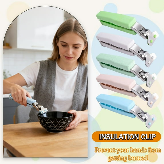 Drmagihm 3-Pack Hot Plate Gripper, Stainless Steel Anti-Scald Bowl Clip ...