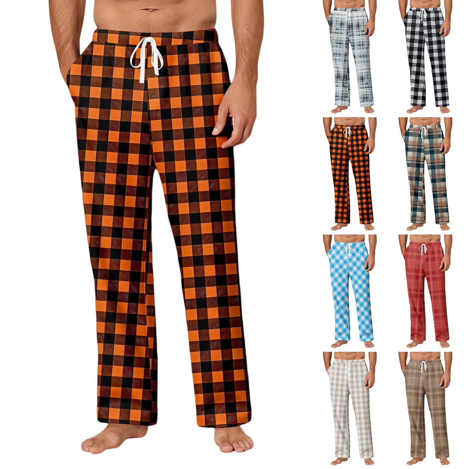 Drmagiyhm Flannel Pajama Pants Men Funny Pajama Bottoms Autumn Big and ...