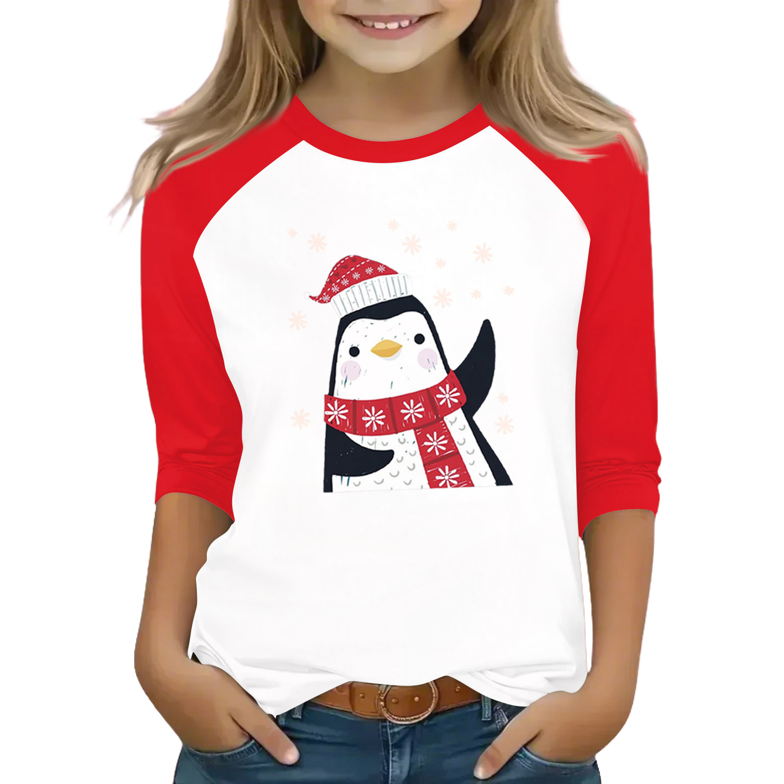 Drmagiyhm Girls Christmas Shirts Size 10-12 Casual Xmas Tree Print ...