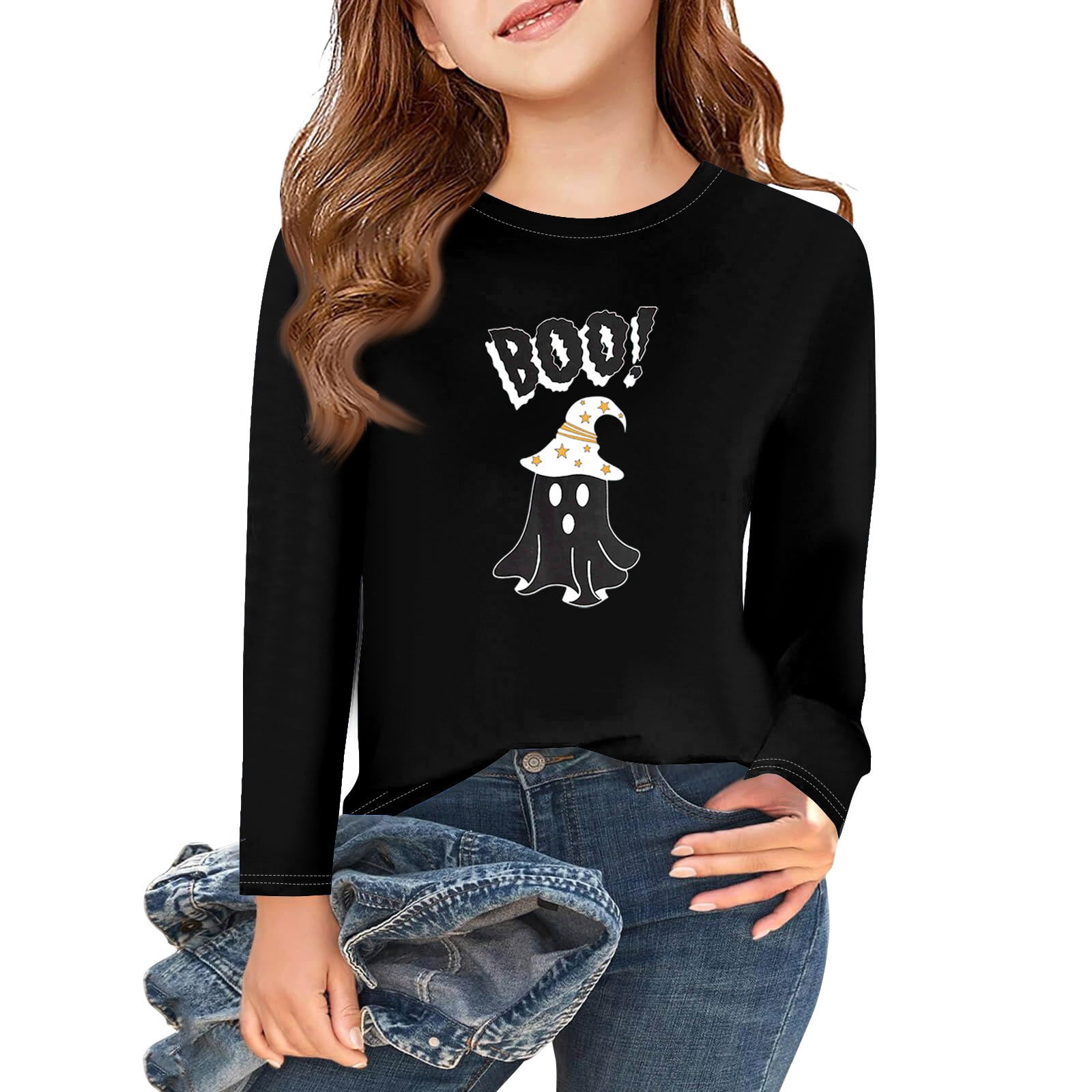 Drmagiyhm Girls Halloween Shirts Size 10-12 Mardi Gras Floral Print T ...