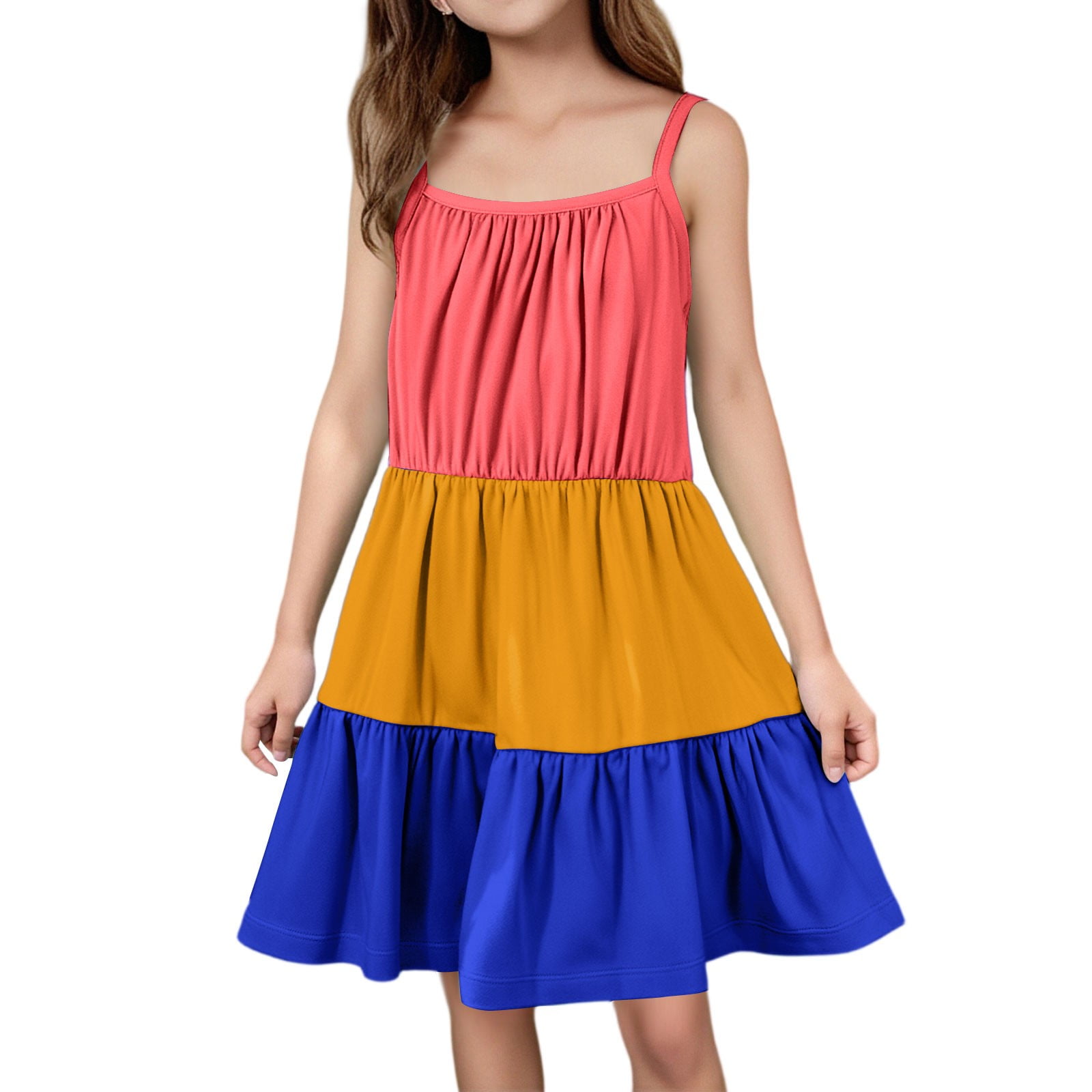 Drmagiyhm Girls Summer Dresses Size 10-12 Summer Casual Girls Princess ...