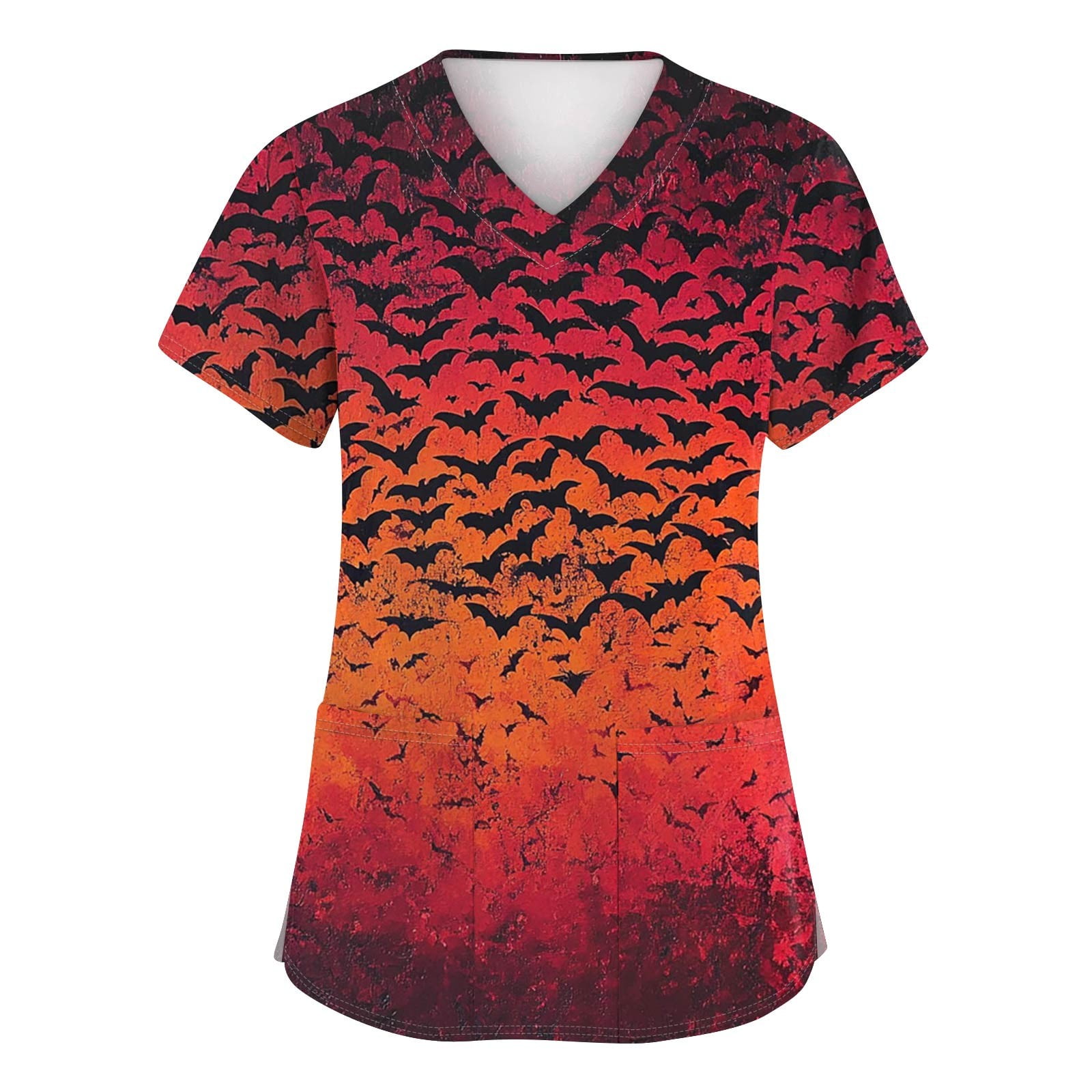 Drmagiyhm Halloween Scrub Tops Men Halloween Shirts Short Sleeve Funny ...