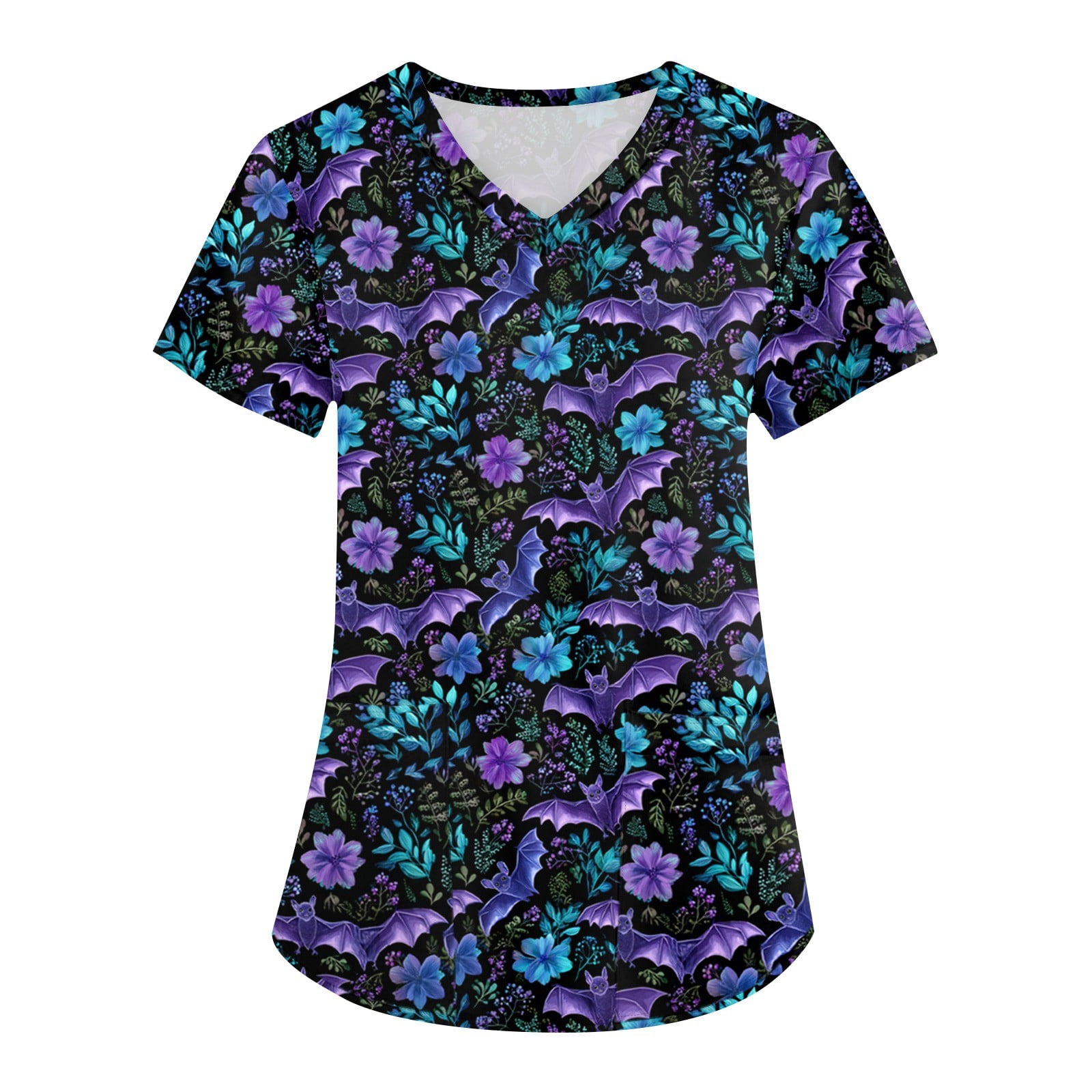 Drmagiyhm Halloween Scrub Tops Women Halloween Shirt Funny Nurse ...