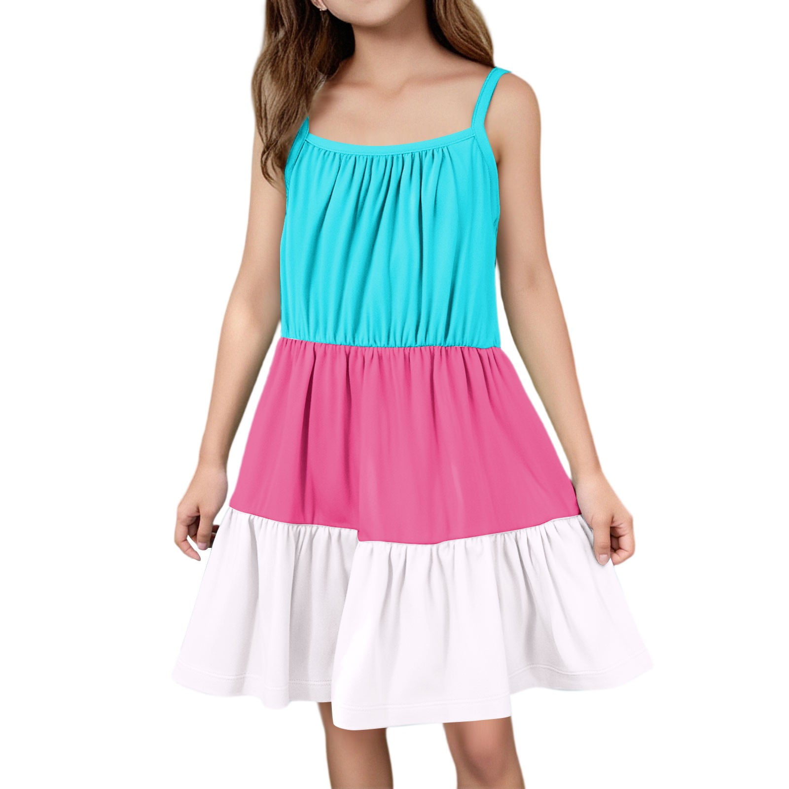 Drmagiyhm Little Girls Dresses Size 10-12 Summer Casual Little Girl ...