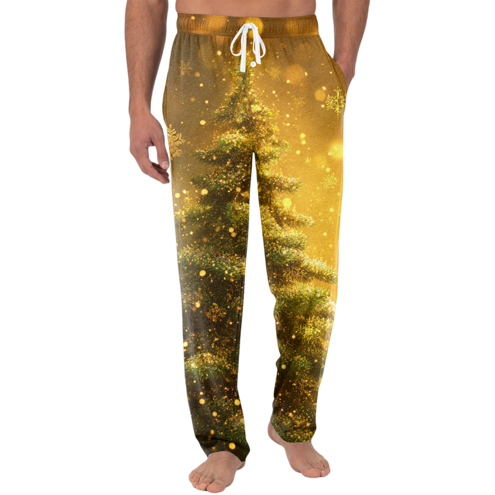 Drmagiyhm Men Pajama Pants Funny Christmas Print Lounge Pants Autumn ...