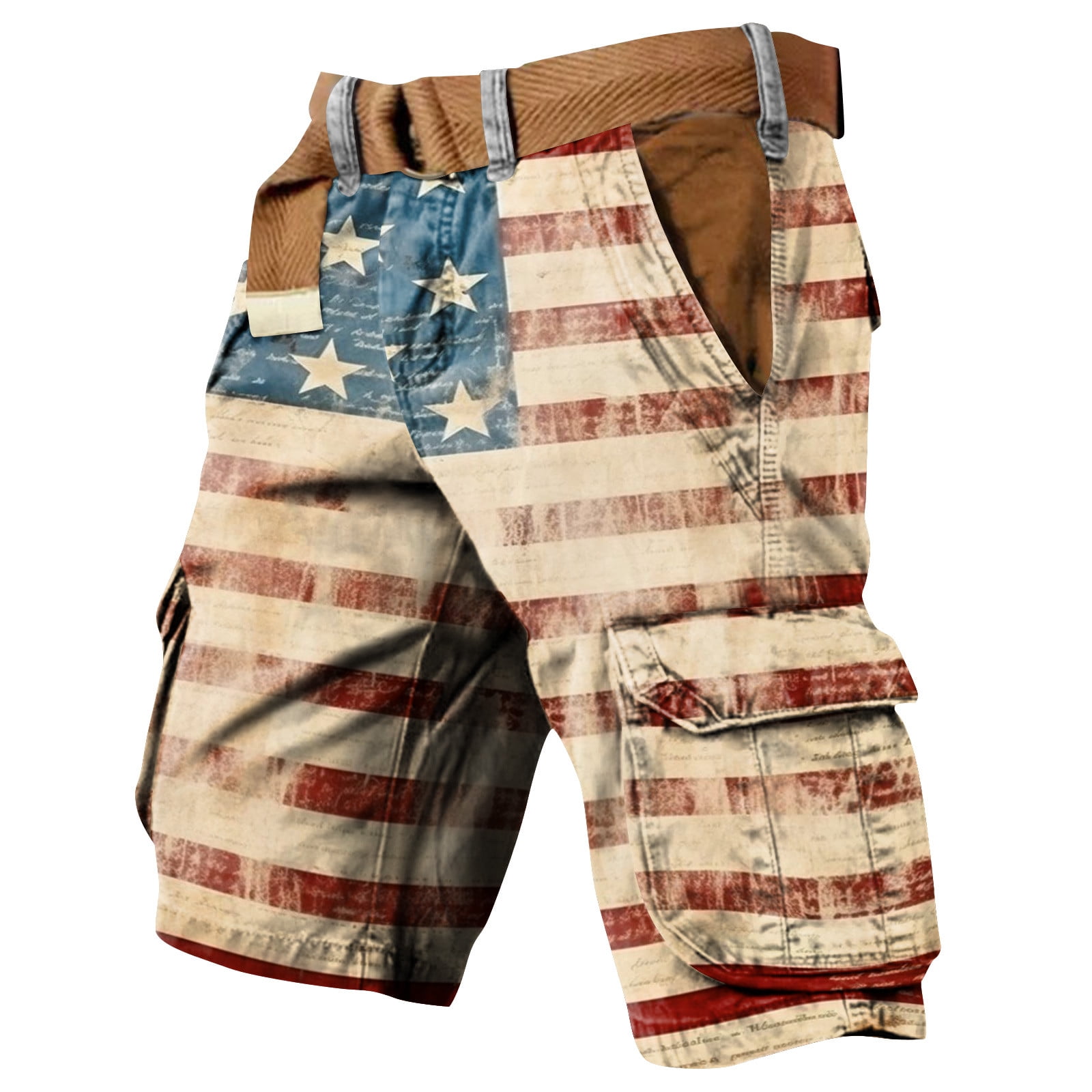 Drmagiyhm Patriotic Shorts for Men Athletic Casual Wide legs Short ...