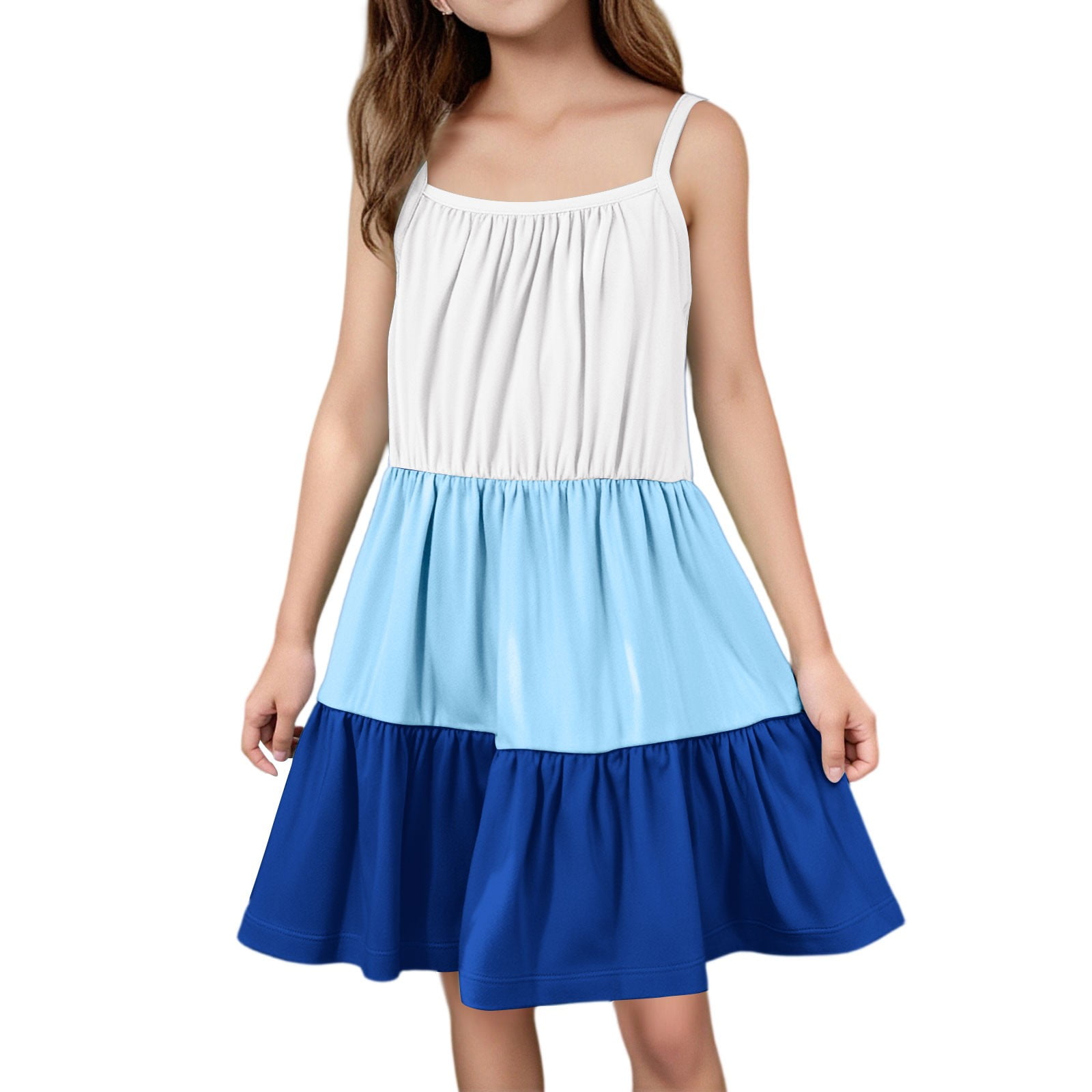 Drmagiyhm Royal Blue Dresses for Girls Size 10-12 Summer Casual Little ...
