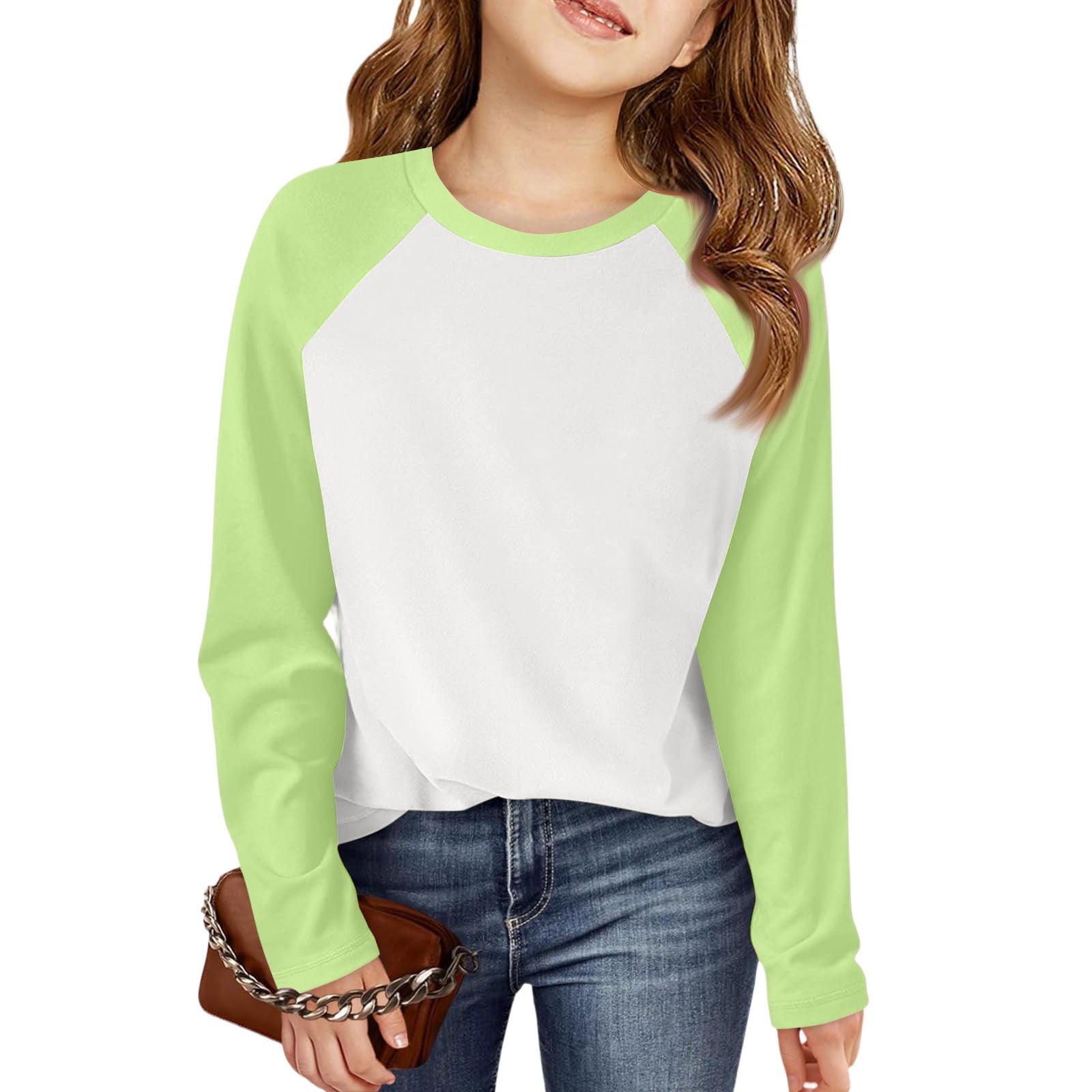 Drmagiyhm Shirts for Girl Size 10-12 Casual Color Block Shirts Fashion ...