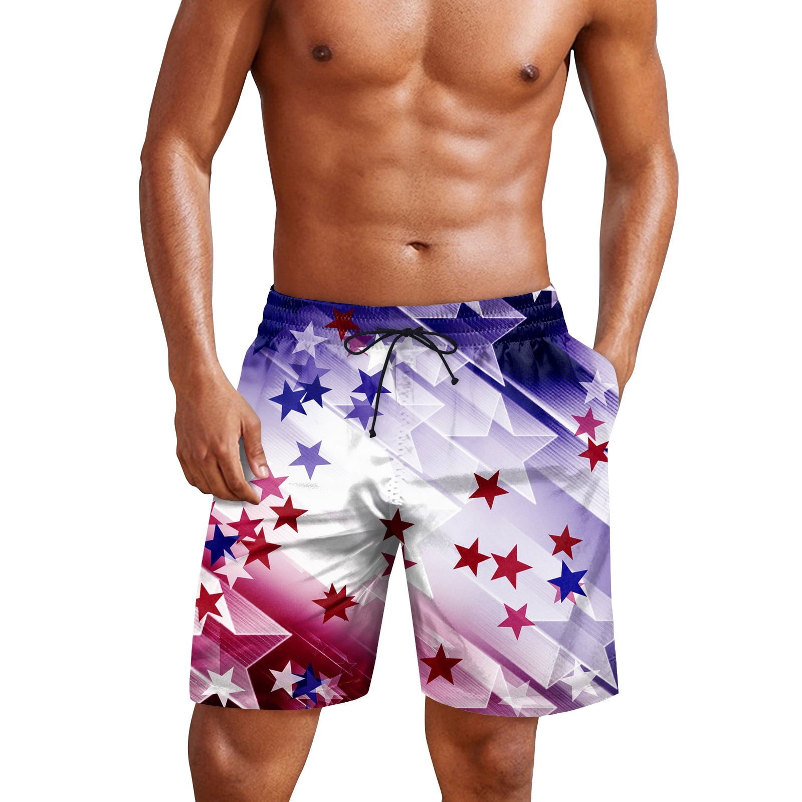 Drmagiyhm Swim Trunks Men 4th Of July Independence Day Shorts Swimsuits ...