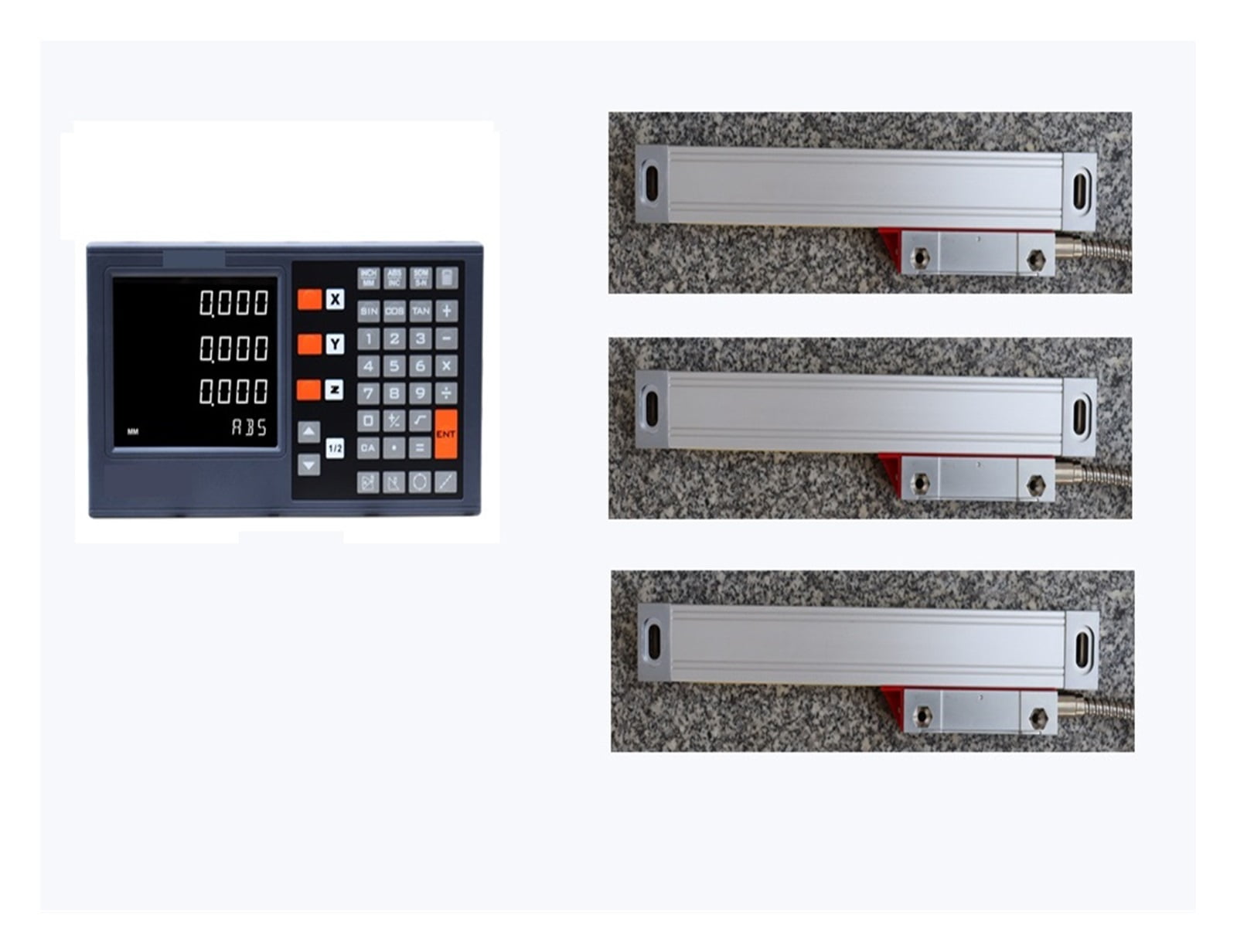 Dro 2 Axis 3 Axis 2023 Digital Readout Kit YH200-2 YH200-3 Set Linear Encoder Linear Scale 5U 5V ...