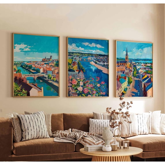 Drogheda Ireland Drogheda Irish City Historic Town Wall Art Set 3 ...