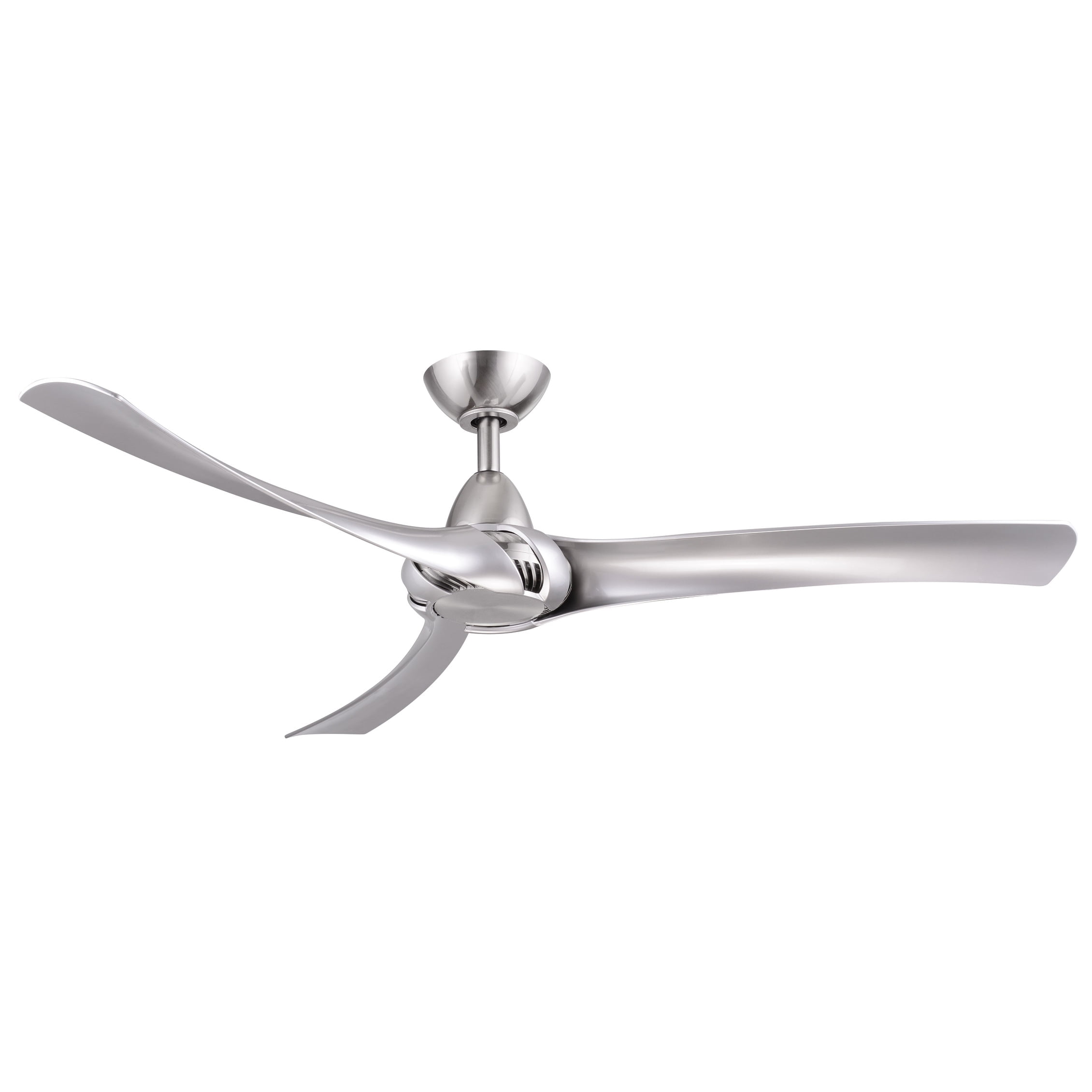 Droid 52" Ceiling Fan with Blades, Wall Control, Nickel Finish, 4 Speed ...