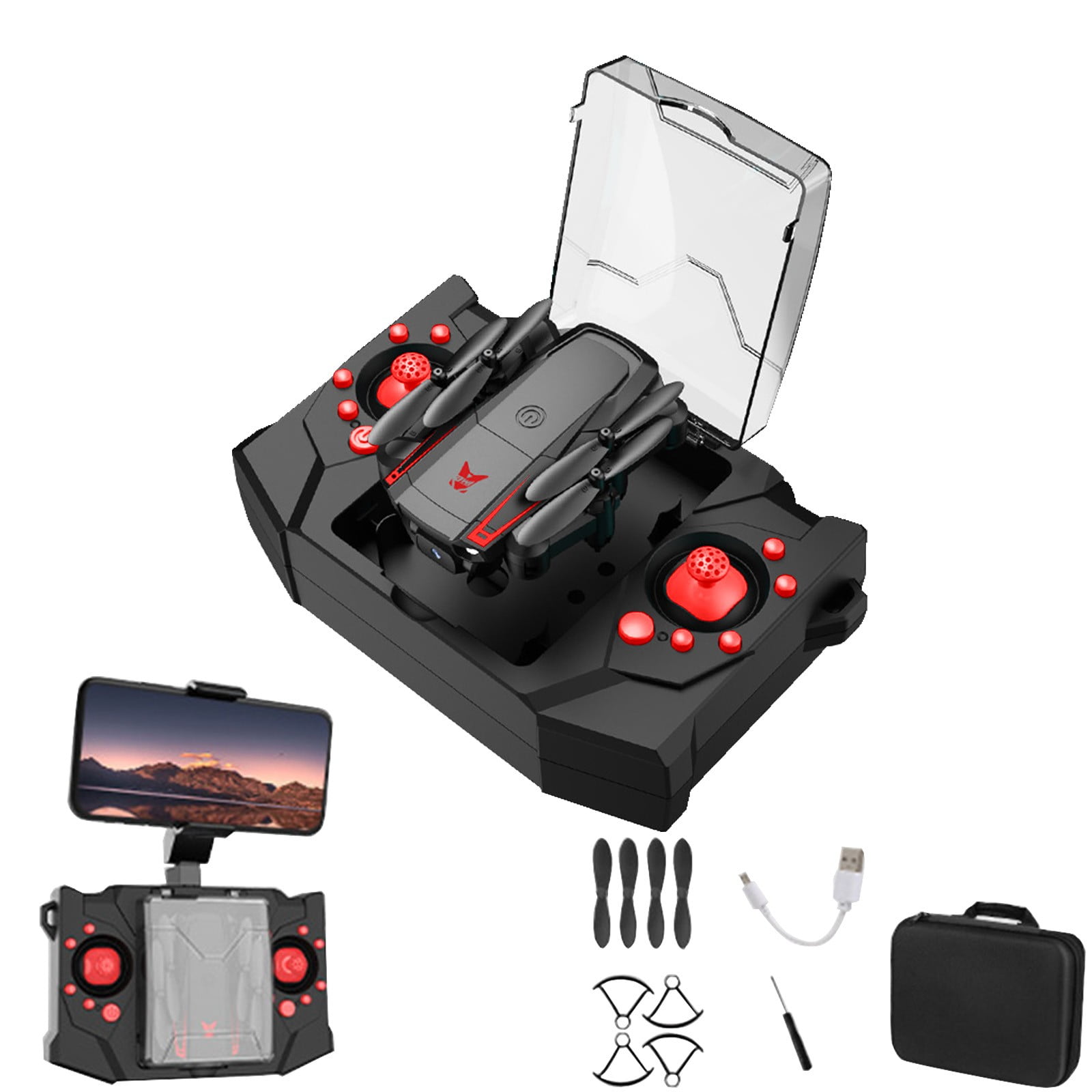 Drone With 1080P HD FPV Camera Remote Control Toys Gifts For Boys Girls ...