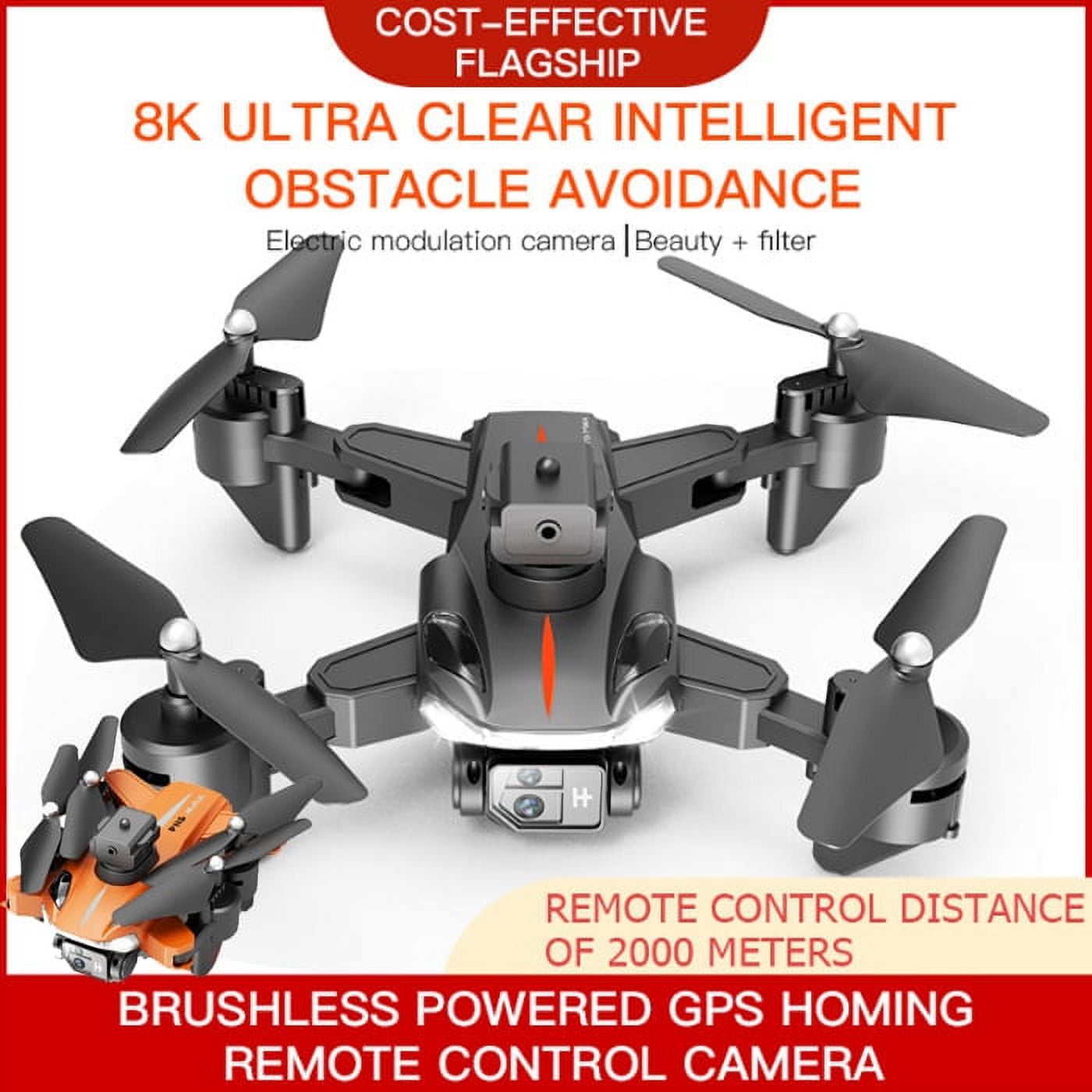 Drone 360 ° Comprehensive Obstacle Avoidance 8K UAV ESC Dual Camera ...