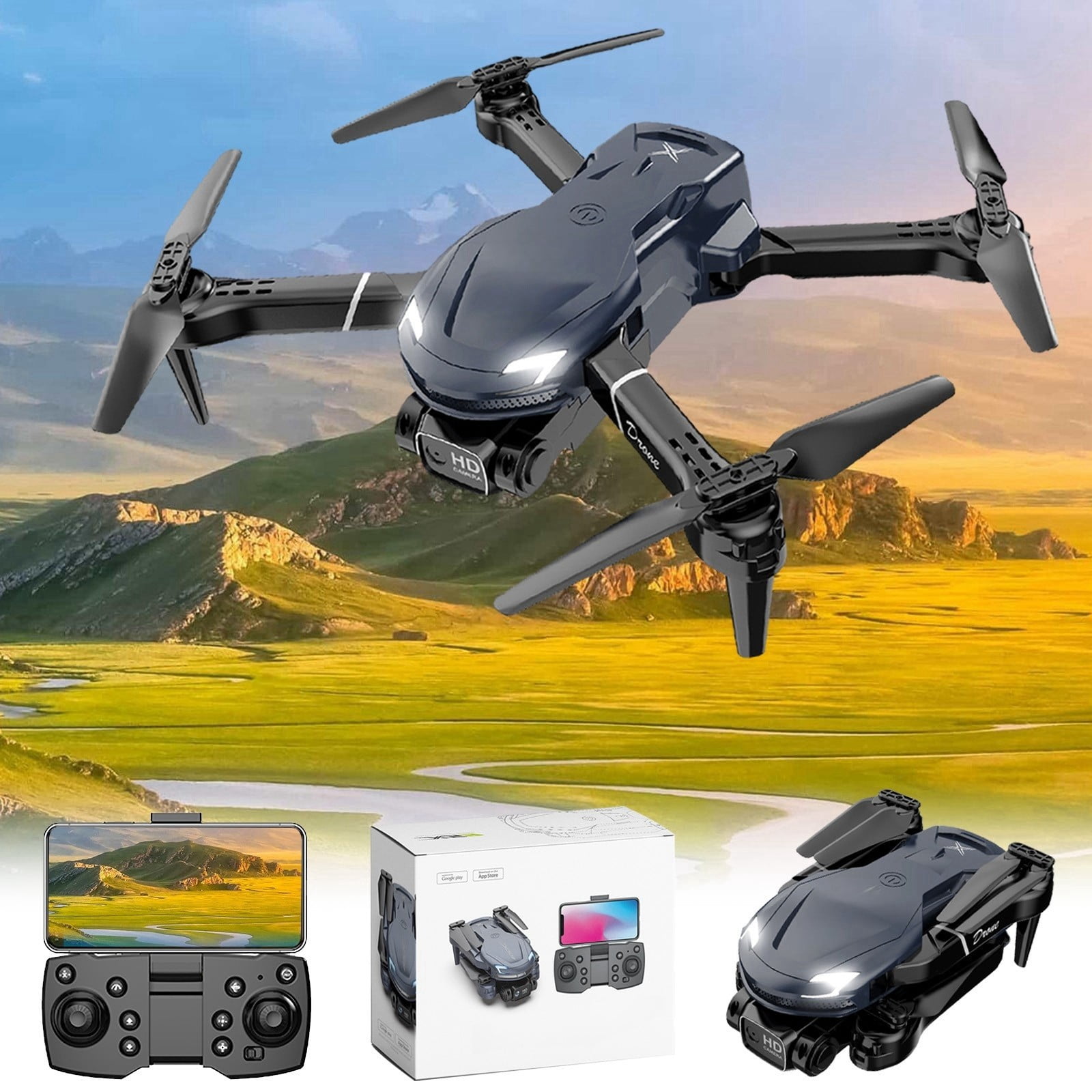 Drone with 4K Camera for Adults, Foldable FPV Remote Control Quadcopter ...