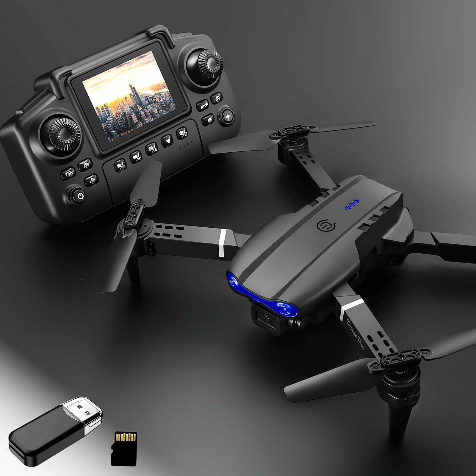 Drone with Camera, 1080P HD FPV Foldable Drone with Altitude Hold ...