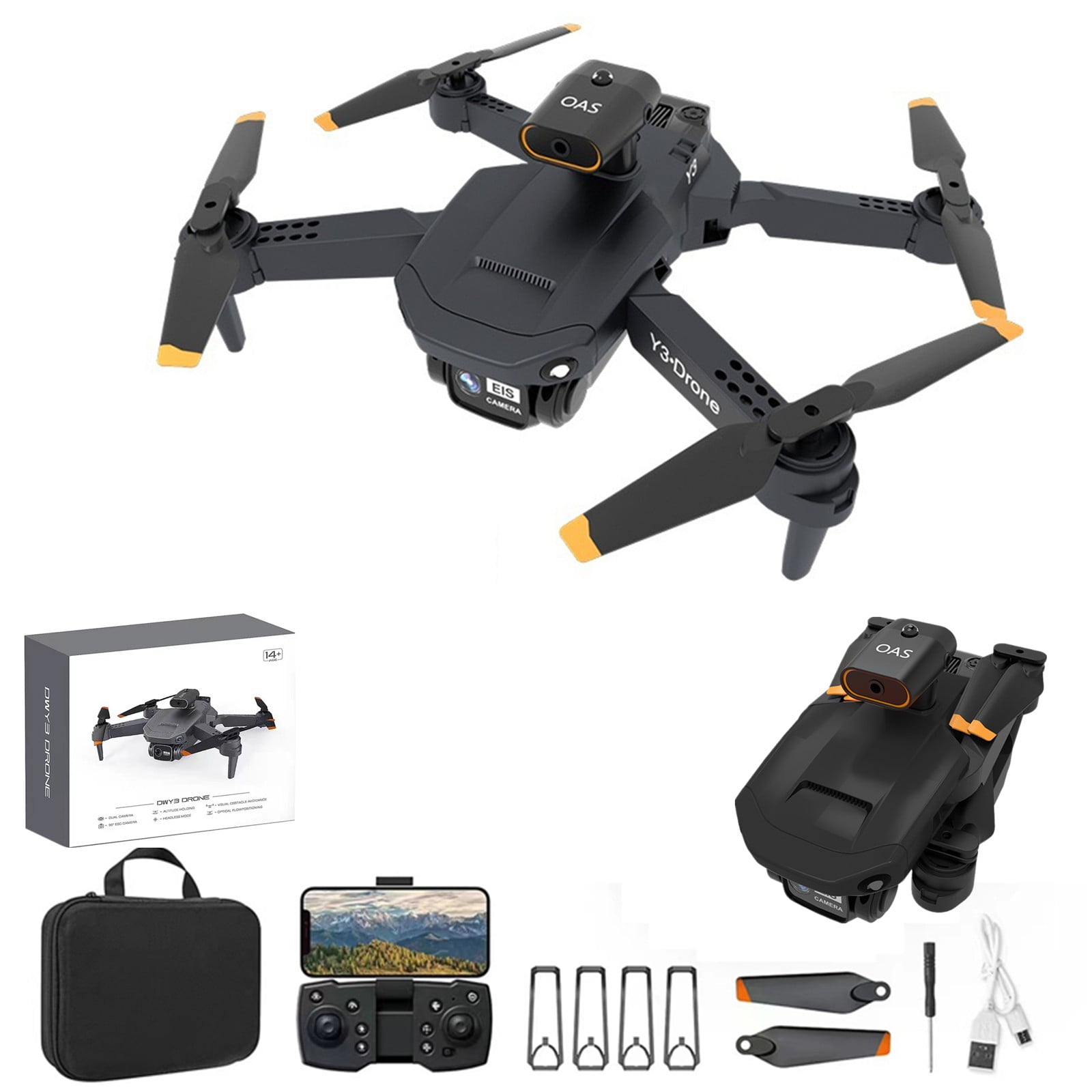 Drone with Camera 1080P HD FPV Foldable Drone for Beginners and ...