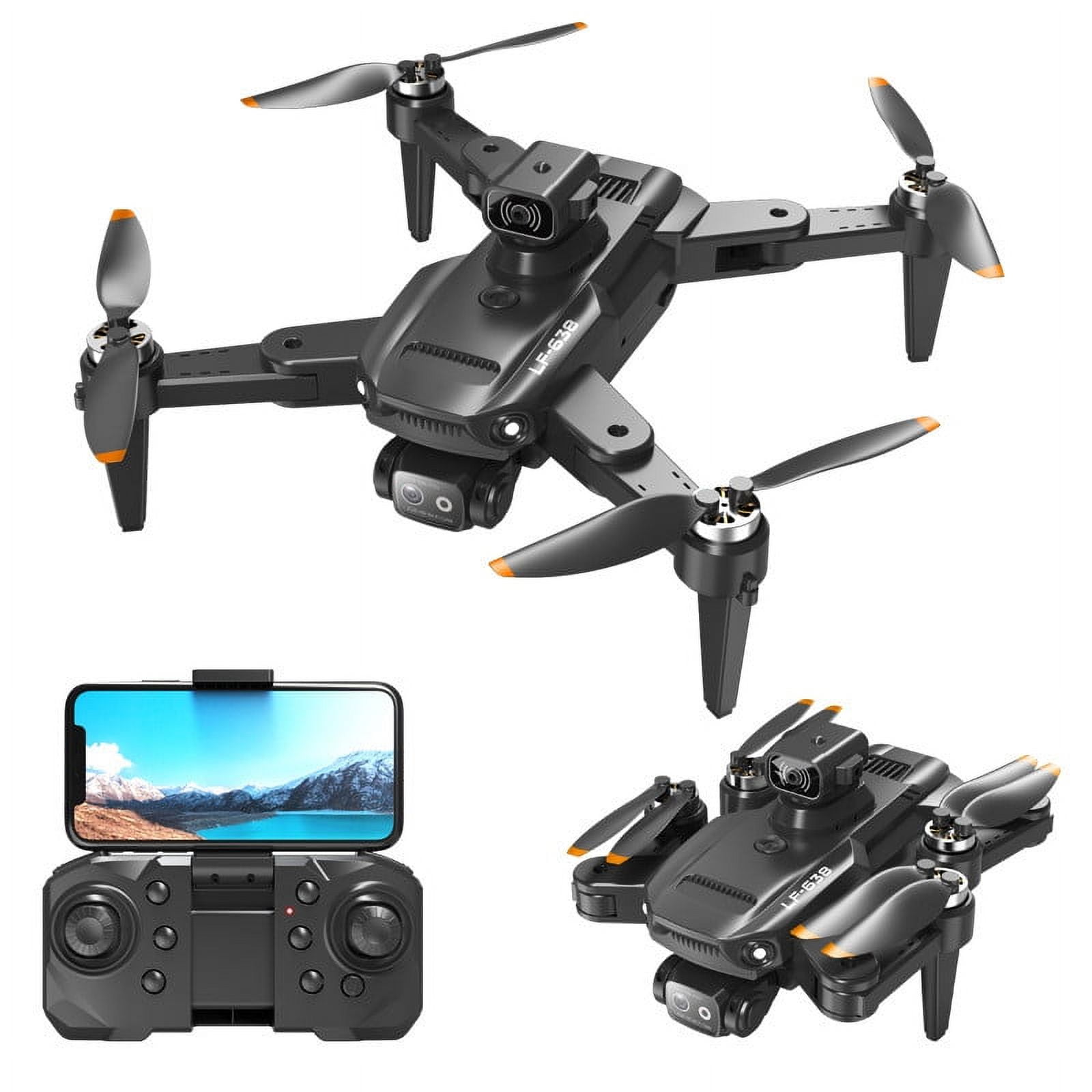 Drone with Camera, 2K HD FPV Drone with Brushless Motor, 360°Flip ...