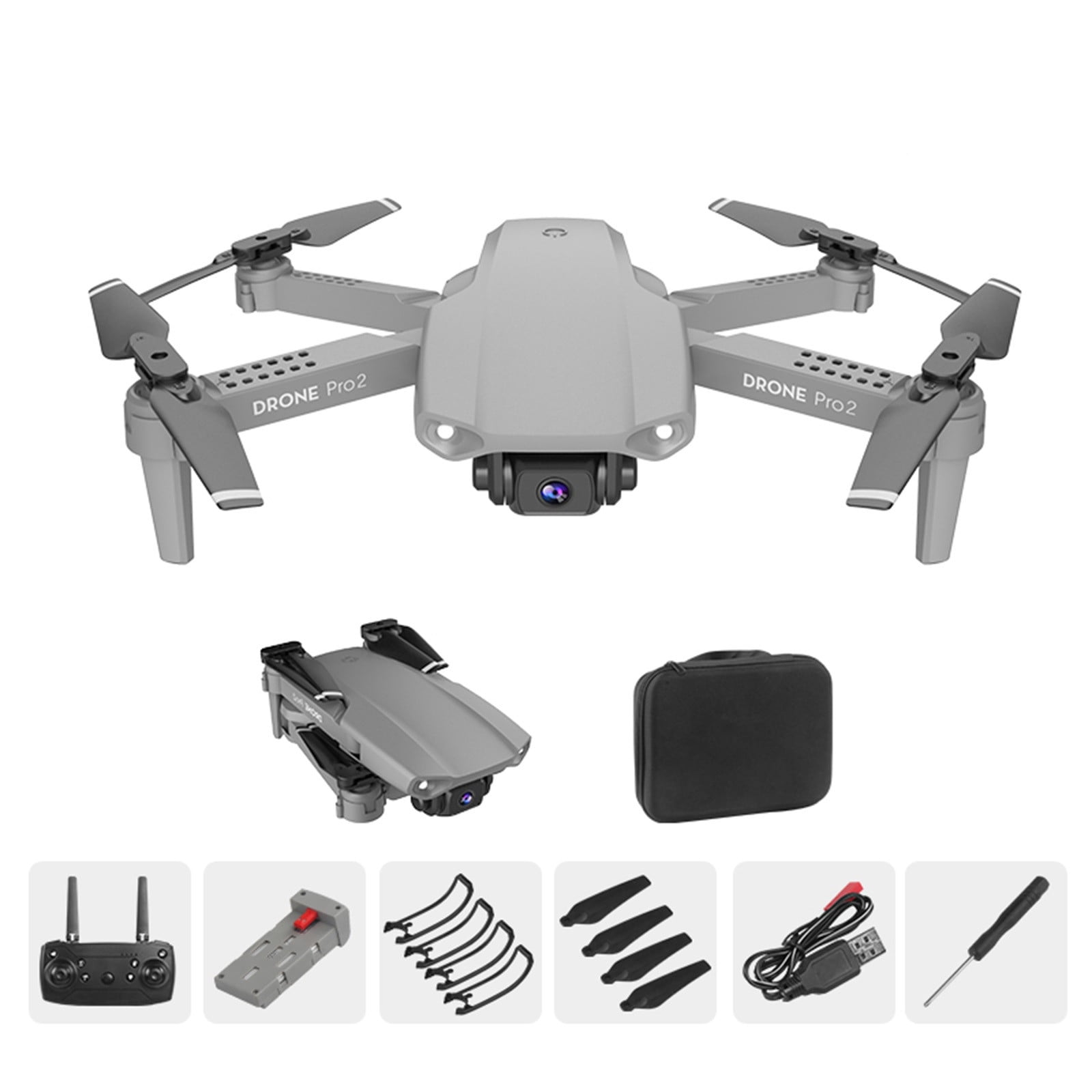 Drone with Camera, 2K HD FPV Drone with Brushless Motor, 360°Flip ...