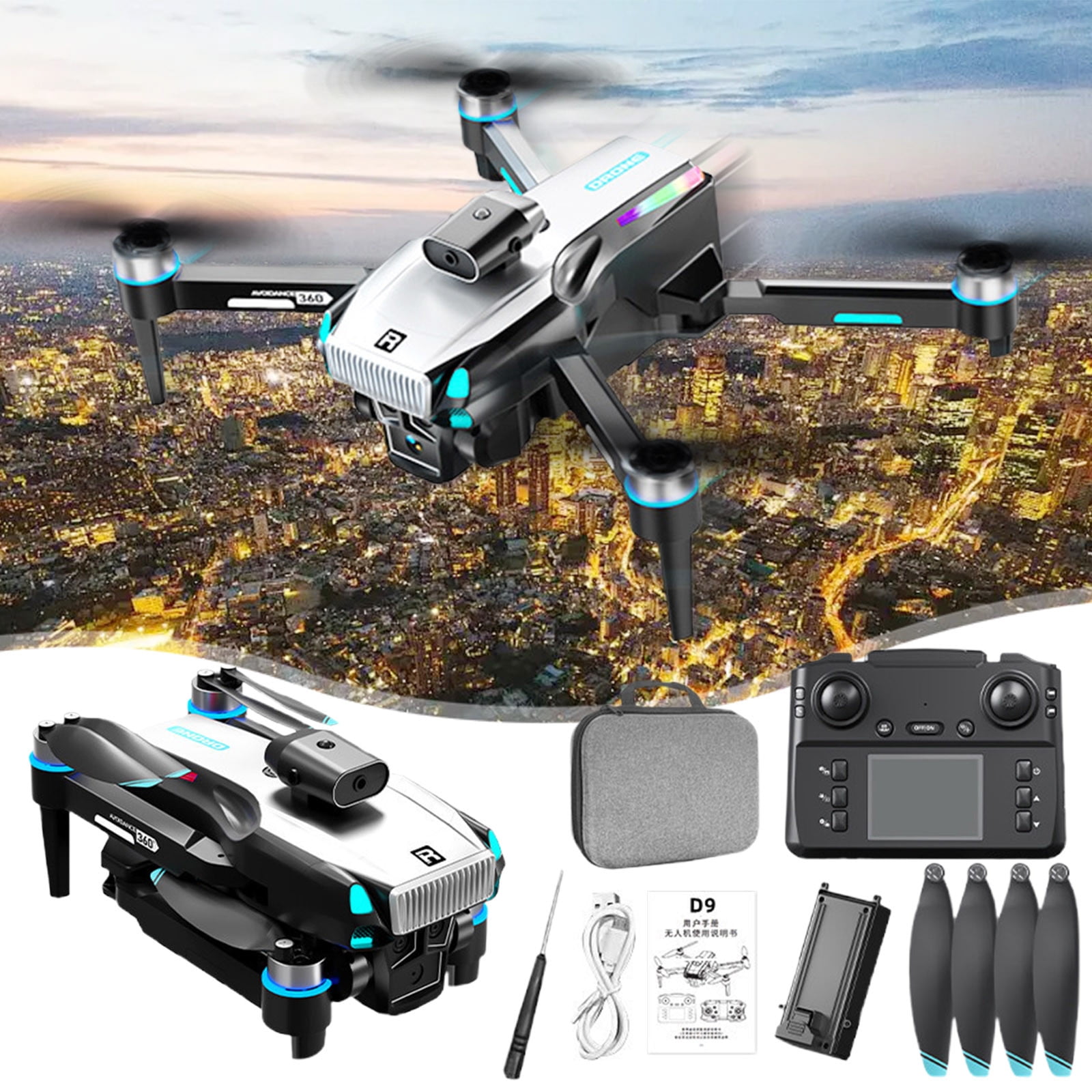 Drone with Camera 4K HD FPV Foldable Drone for Beginners, High ...