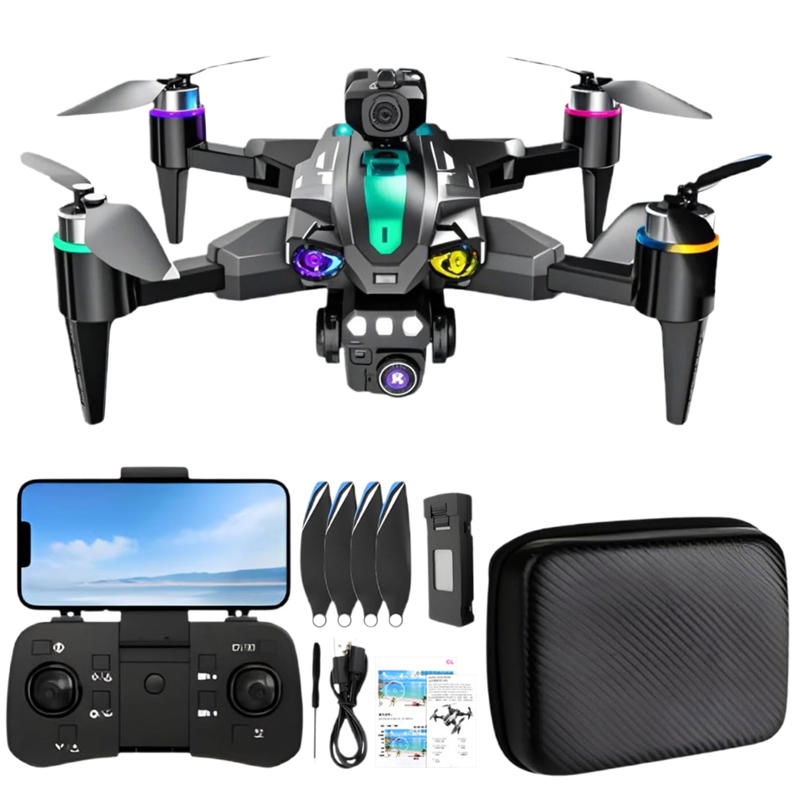 Drone with Camera 4k, GPS Drone with 5.9 Inch Screen Controller ...
