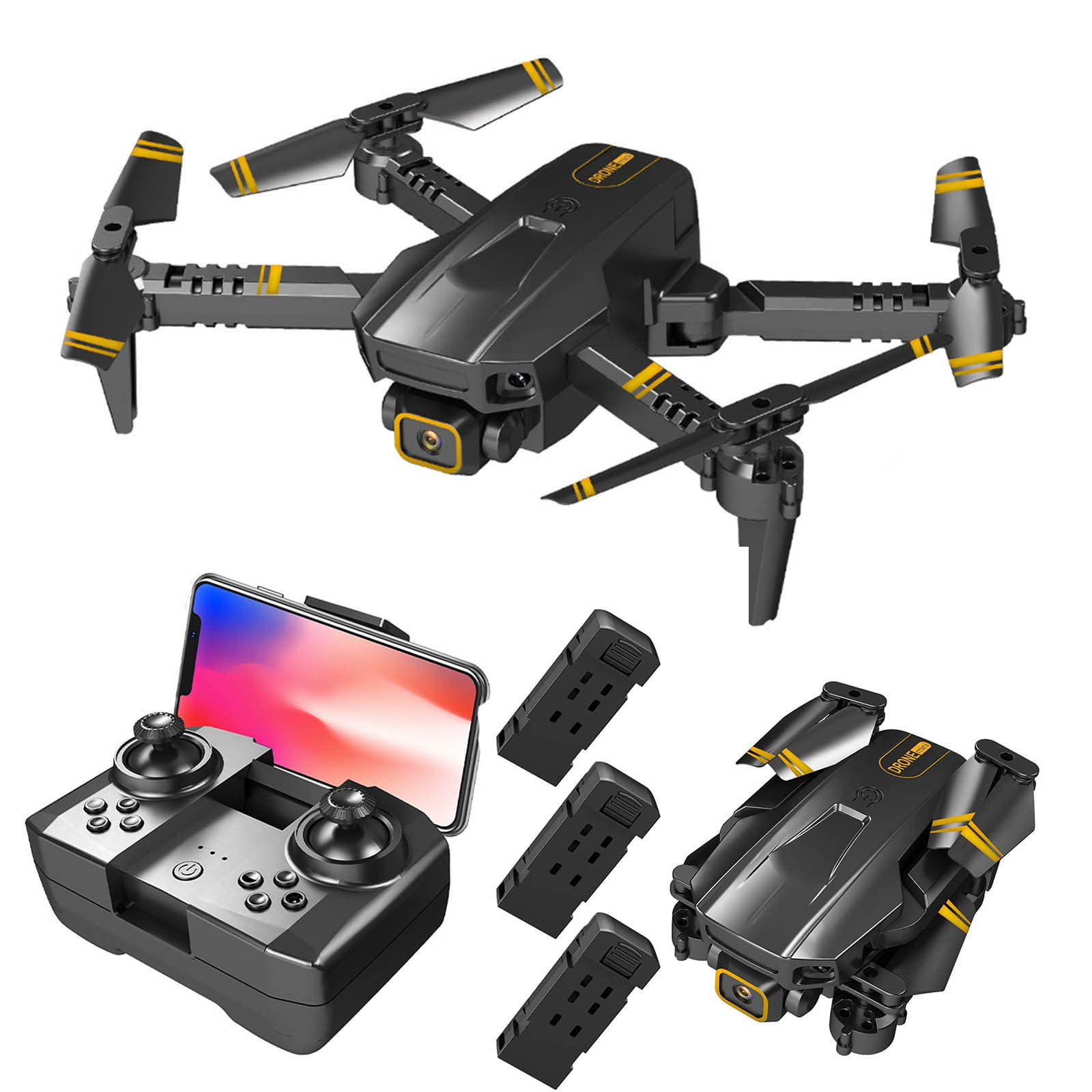 Drone with Camera 720P HD FPV, RC Quadcopter Foldable Drone, Mini Drone ...