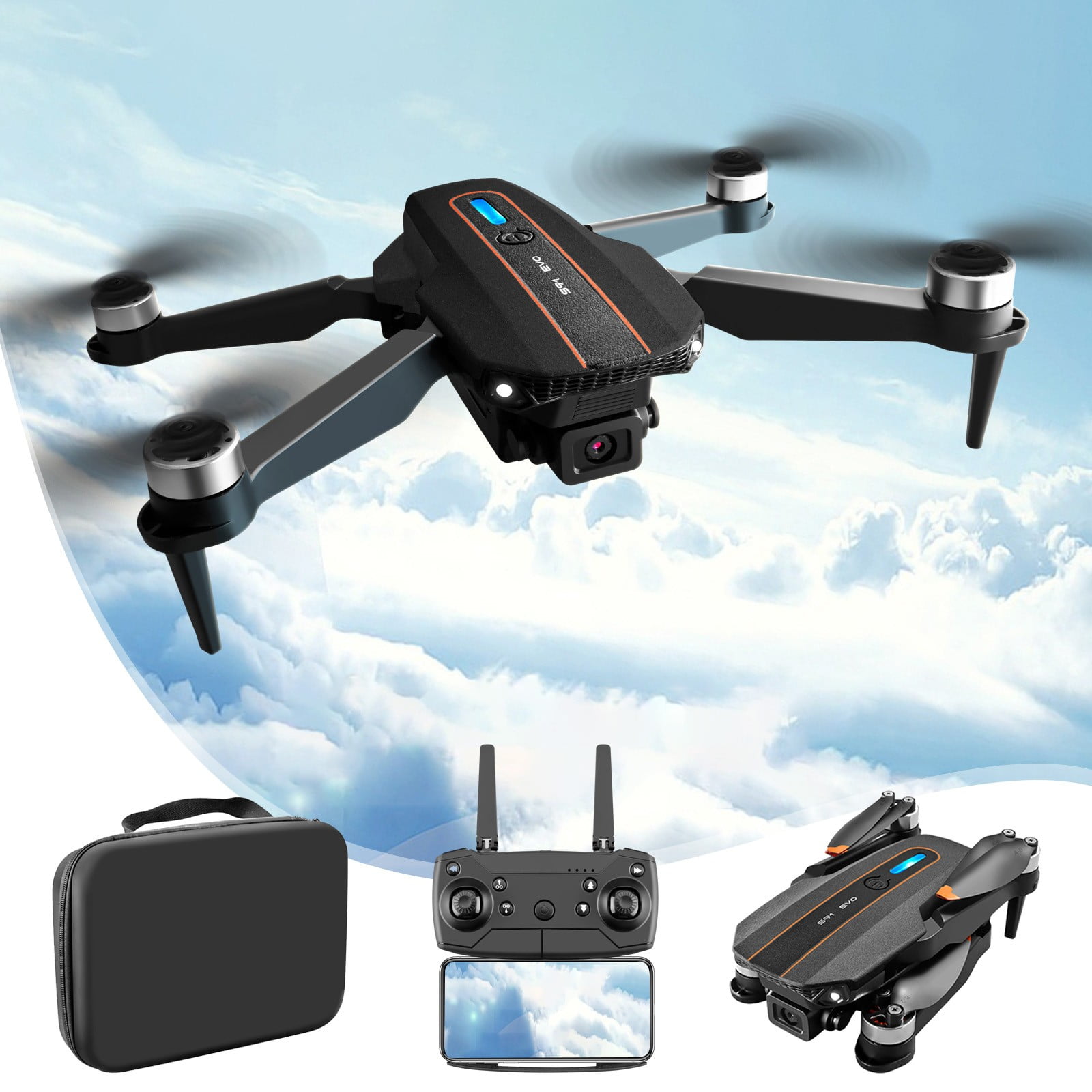 Drone with Camera for Adults Beginner 4K,Brushless Motor Drones with ...
