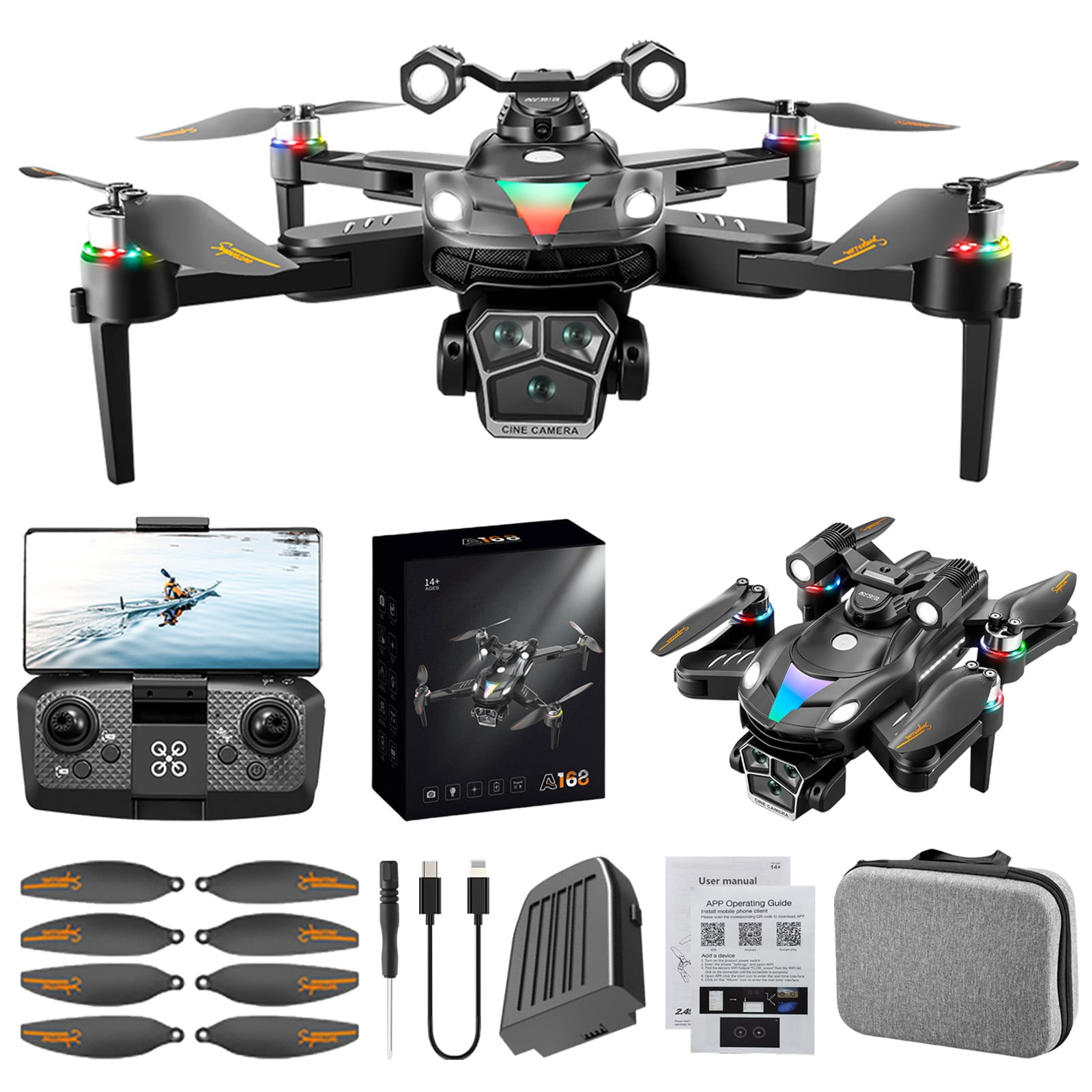 Drone with Camera for Adults Beginner 4K,Fpv Drone with Esc Camera ...