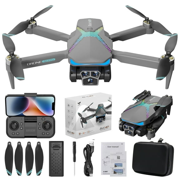 Drone with Camera, Dual Camera with Optical Flow Positioning, 30 Min ...