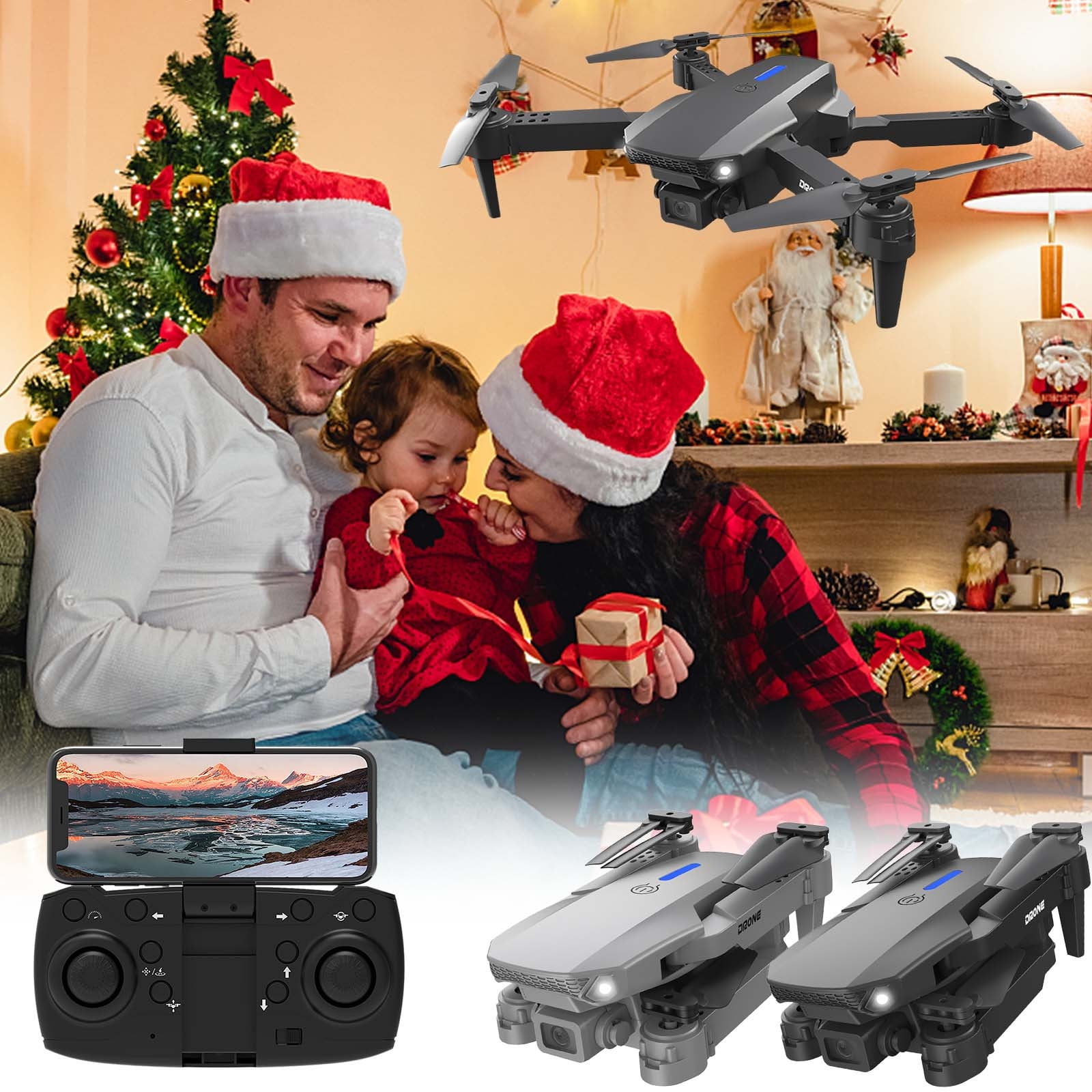 Drone with Dual Camera for Kids, Mini Beginner Drones, Foldable RC ...