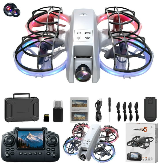 Drone With ESC Camera And Cool Light Remote Control With Screen Toys ...