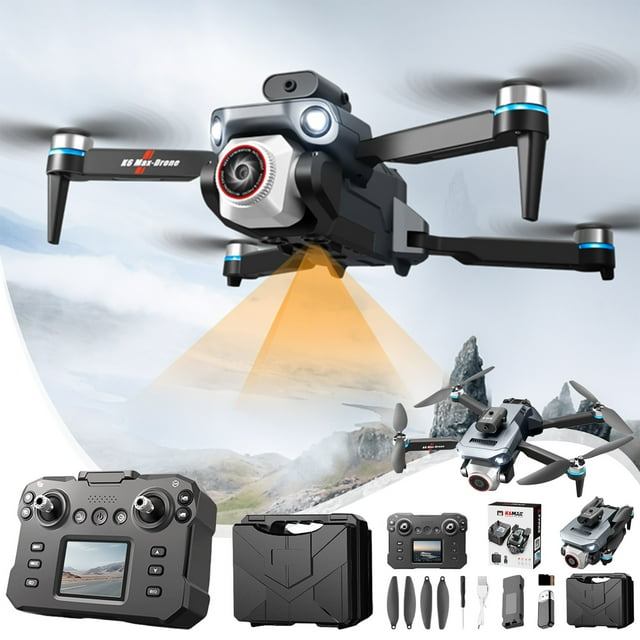Drone With ESC Camera Screen Display Remote Control Built In WIFI RC ...