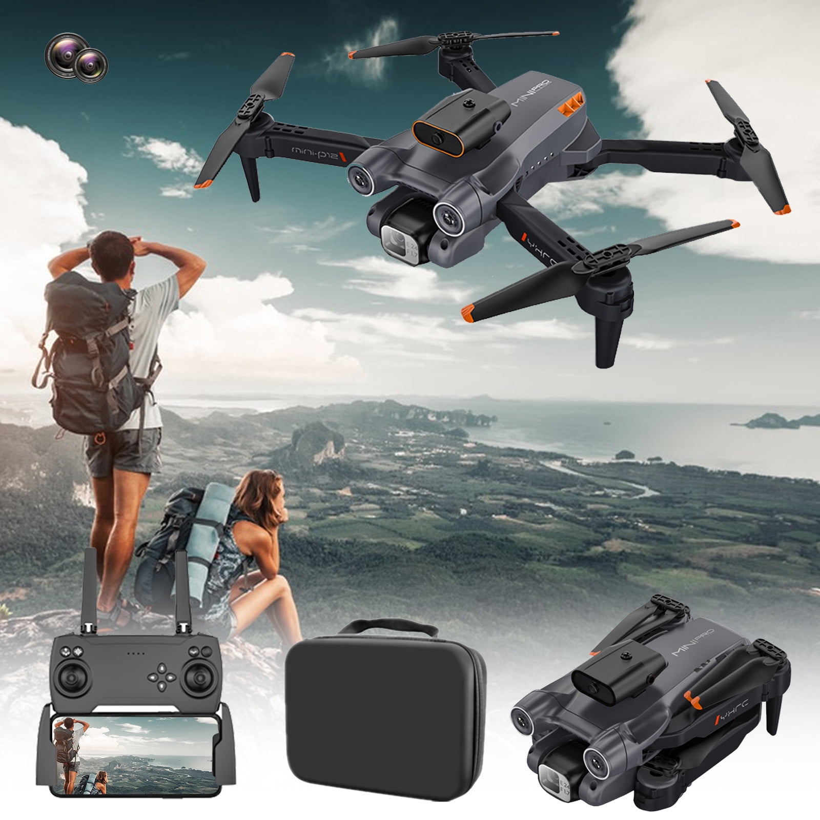 Drone with FPV Camera for Adults 1080P,Multifunctional Drone Headless ...