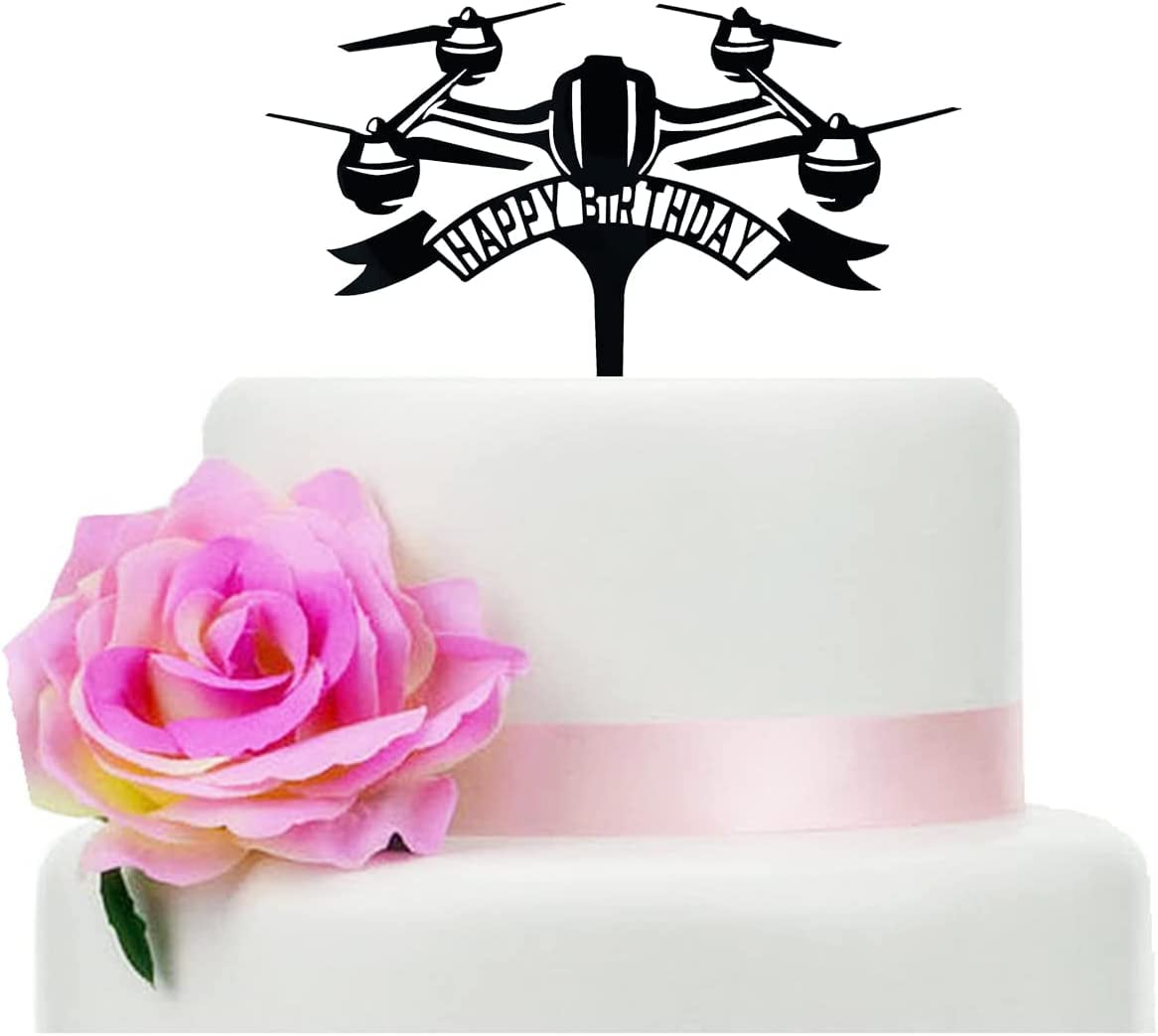 Drone Happy Birthday Cake Topper, Drone Birthday Cake Topper for Boy ...