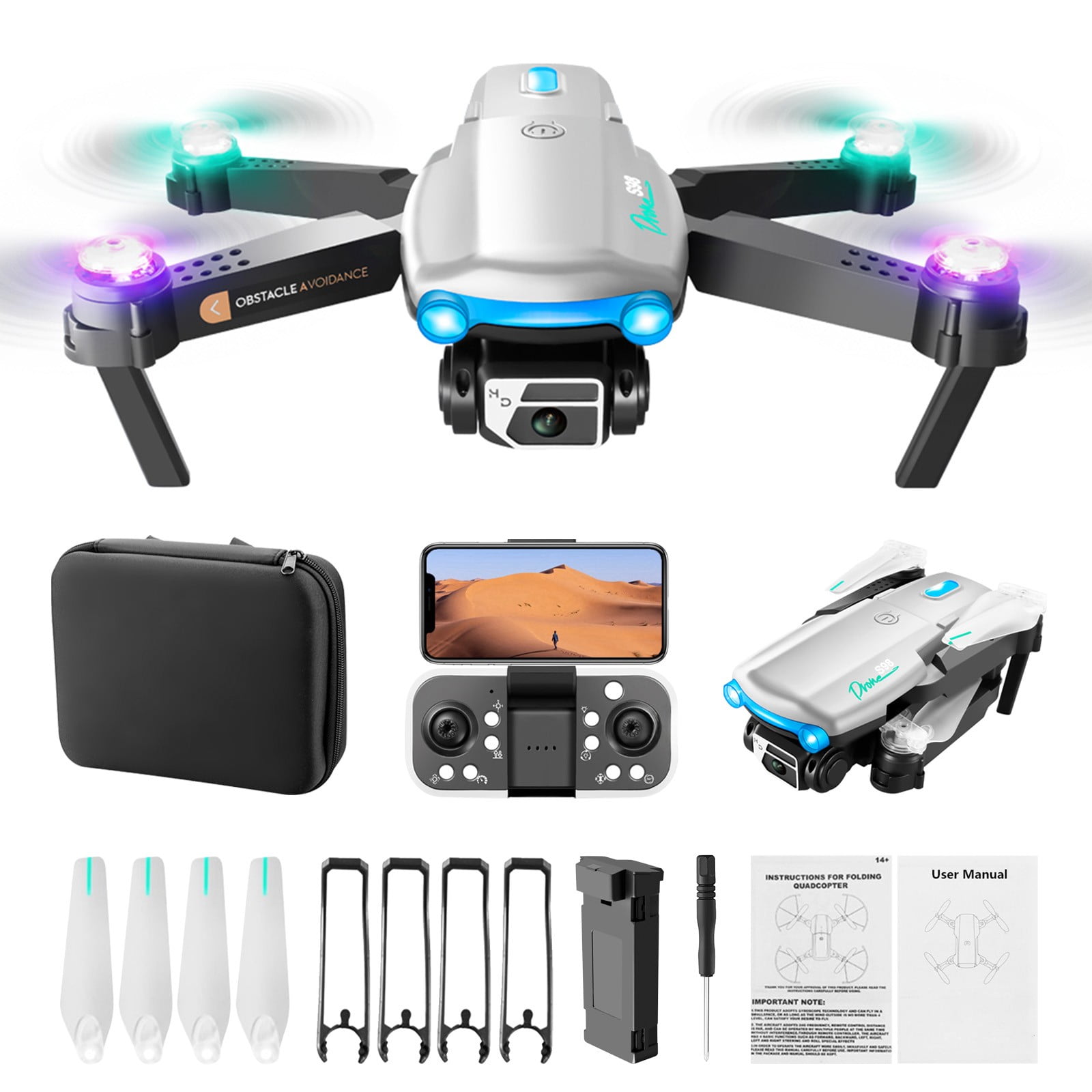 Drone for Kids 12-14, Remote Control Helicopter, Drone with 1080P Dual ...