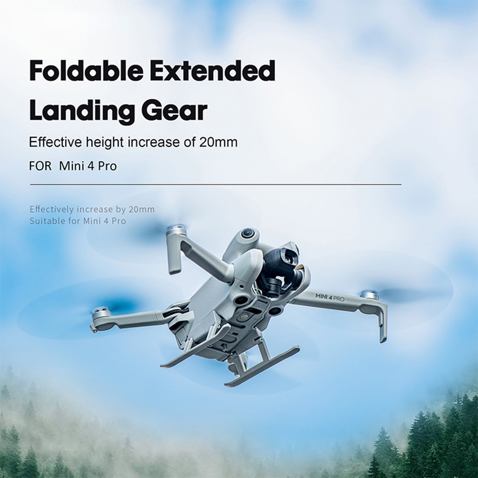 Drone Landing Gear Foldable Extensions Quick Release Heightened ...