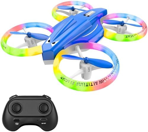 Drone, Mini Drone for Kid and Beginner with Led Light, Small Indoor Rc ...