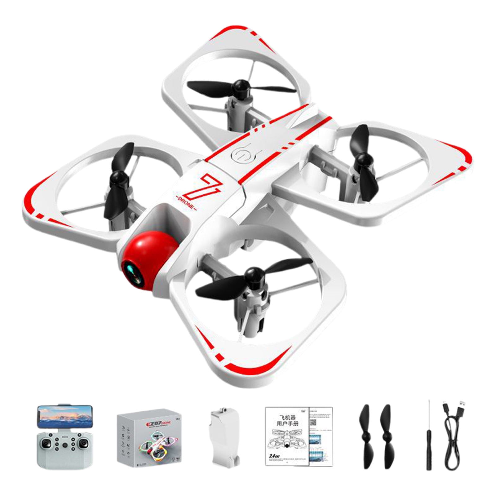 Drone Mini Quadrotor With Led Lights Remote Controlled App Control Hd ...