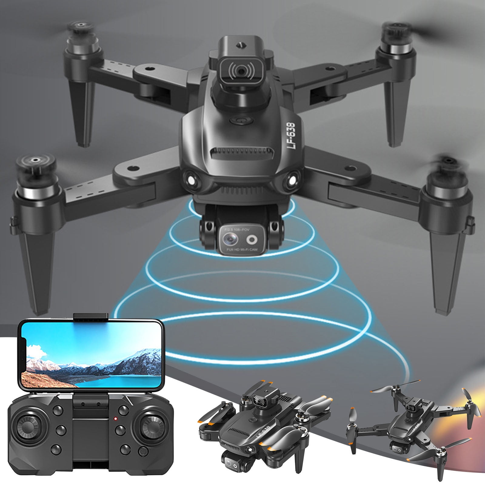 Drone Optical Positioning Brushless Motor UAV Modulation HD Aerial Photography Aircraft To Avoid ...