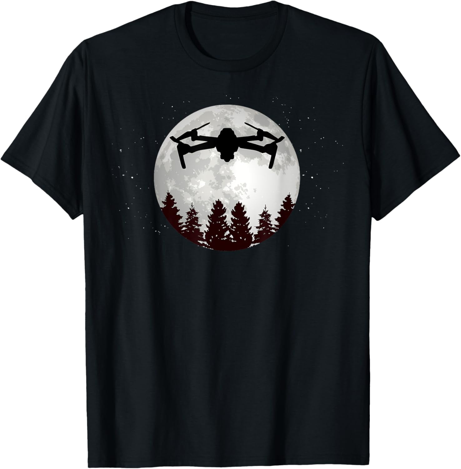 Drone Pilot -Full Moon- Funny FPV Drone Quadcopter T-Shirt men and ...