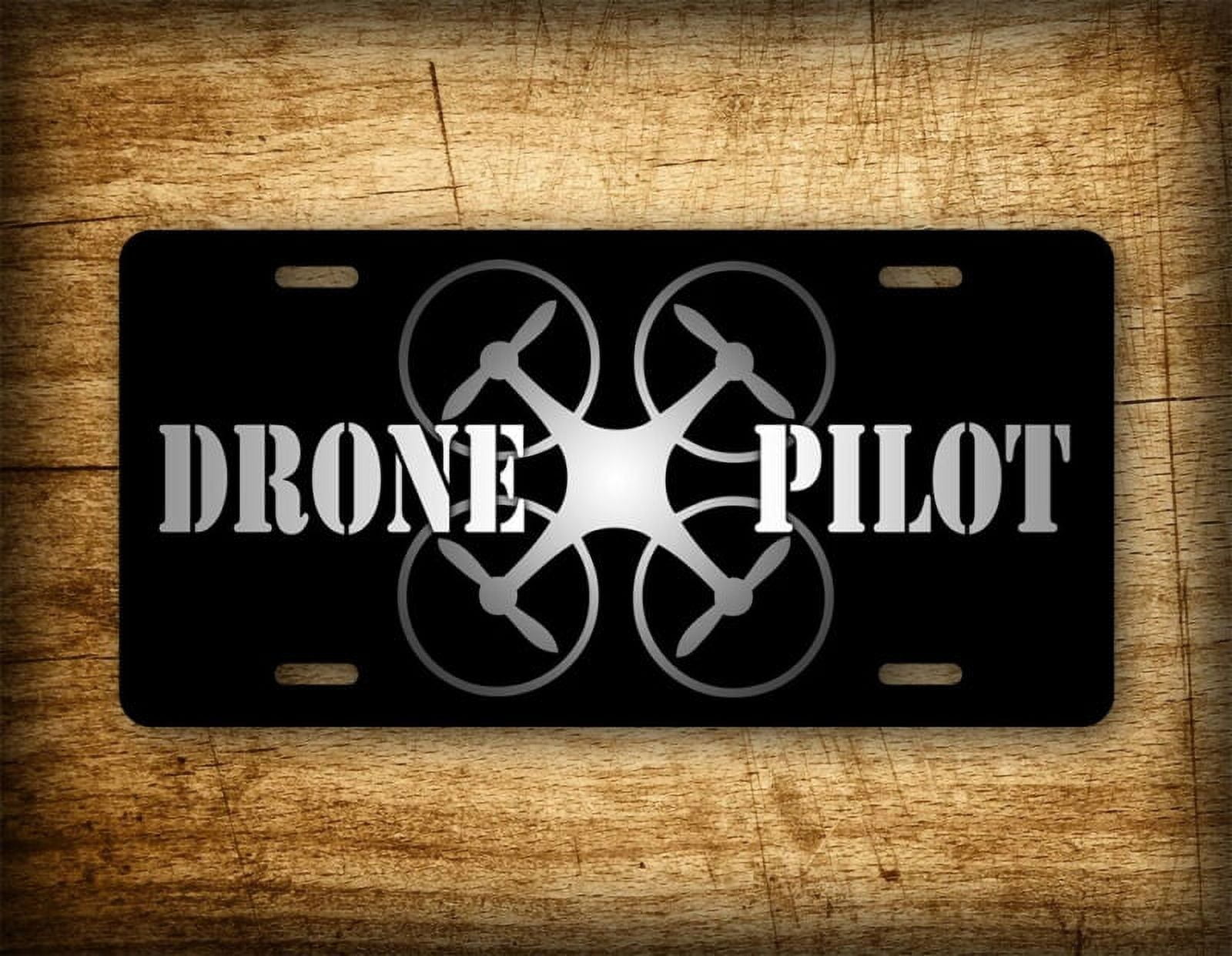 Drone Pilot Quad Copter License Plate UAV Auto Tag RC Inspire DJI ...